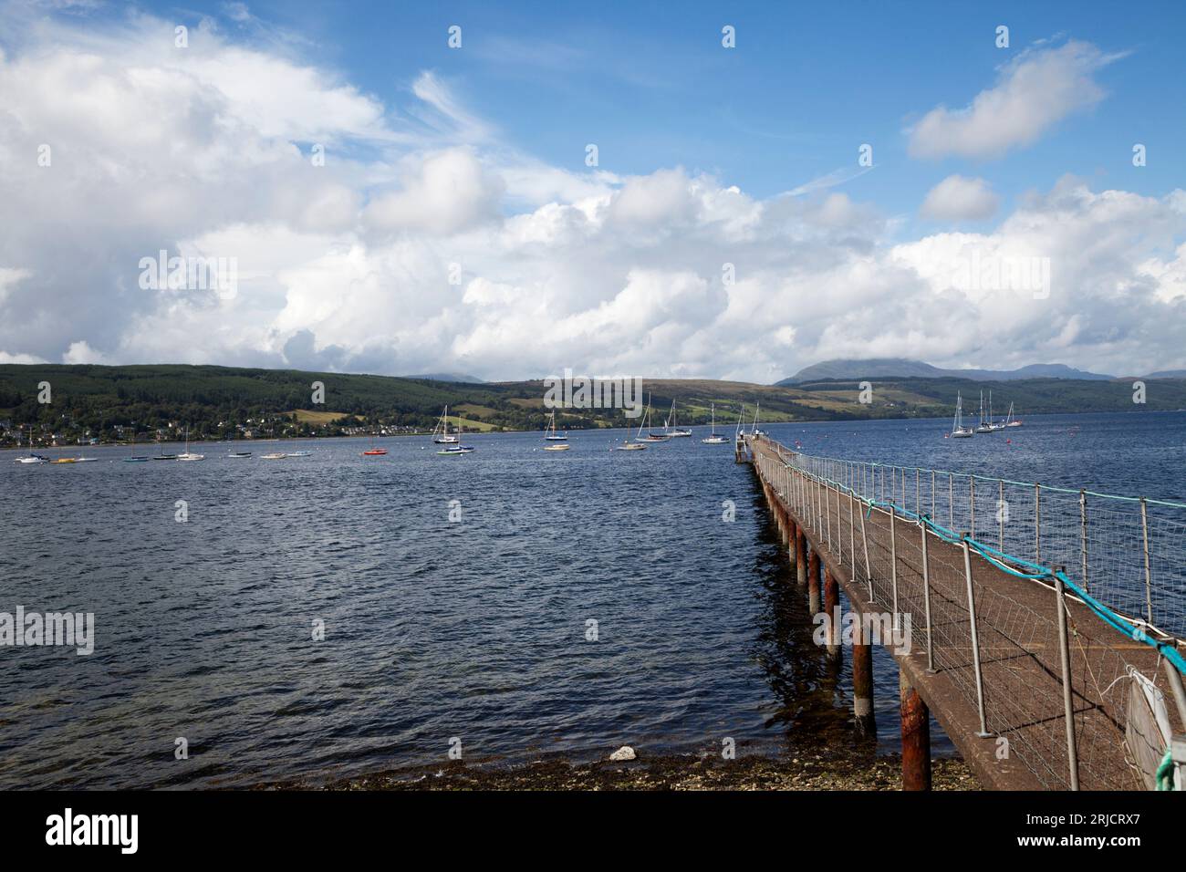 Pier at the Royal Northern and Clyde Yacht Club, Rhu, Gareloch ...