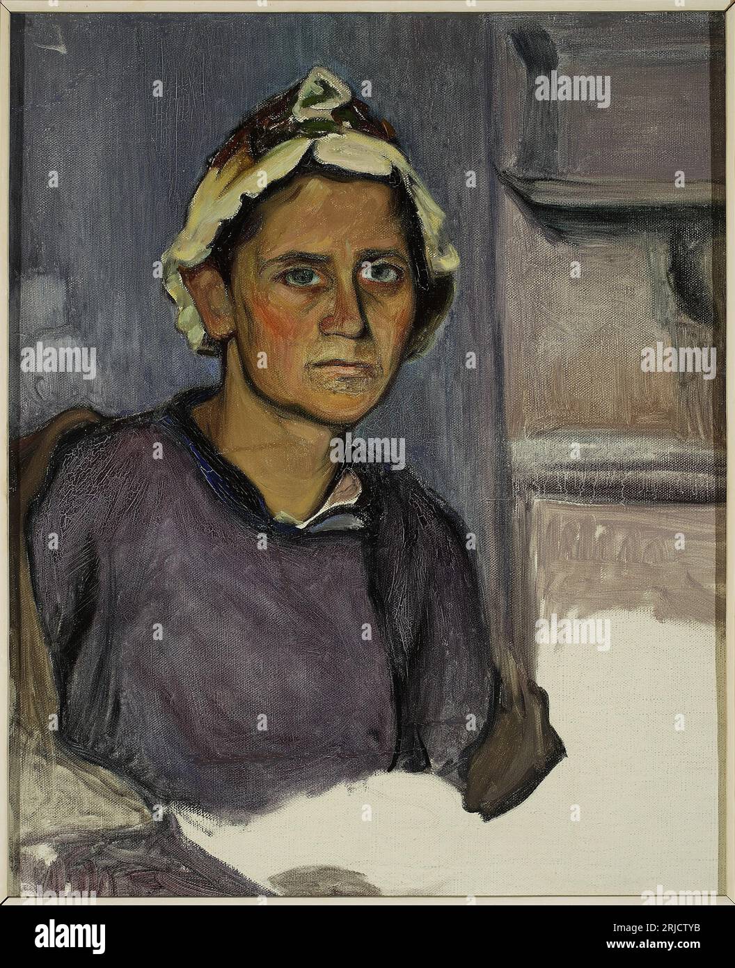 Portrait of Magdalena circa 1911 by Władysław Ślewiński Stock Photo - Alamy