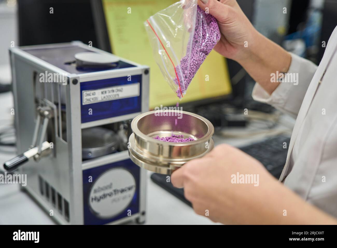 people Working in the laboratory of a modern factory. quality ...