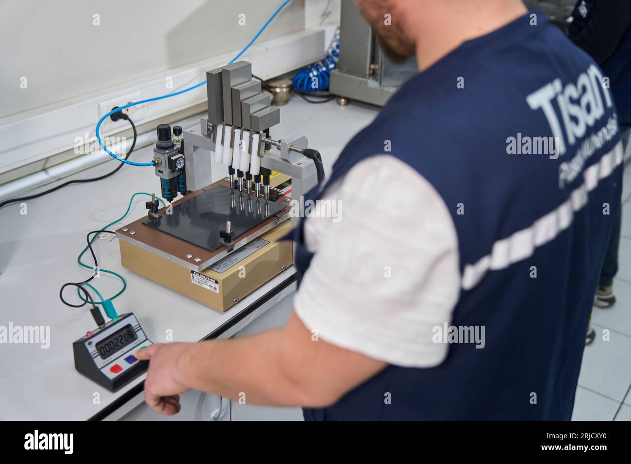 people Working in the laboratory of a modern factory. quality ...