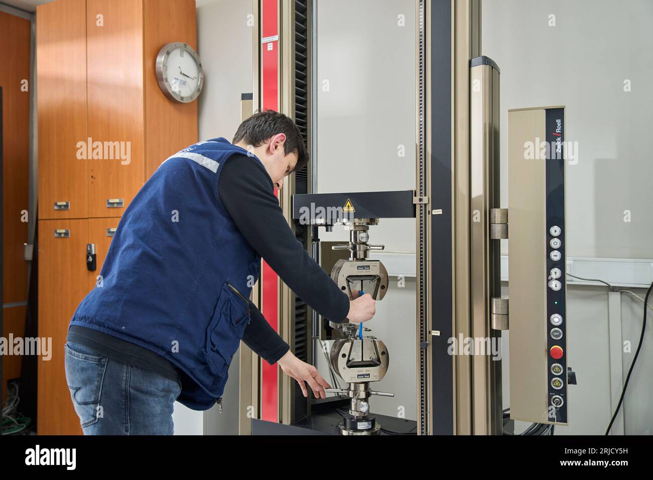 people Working in the laboratory of a modern factory. quality ...