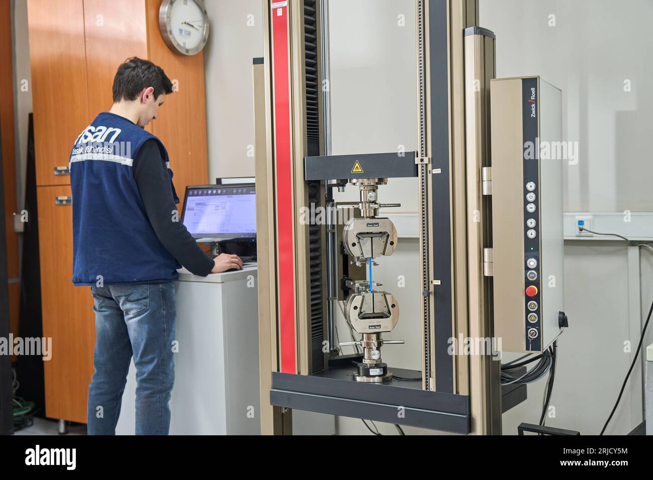 people Working in the laboratory of a modern factory. quality ...