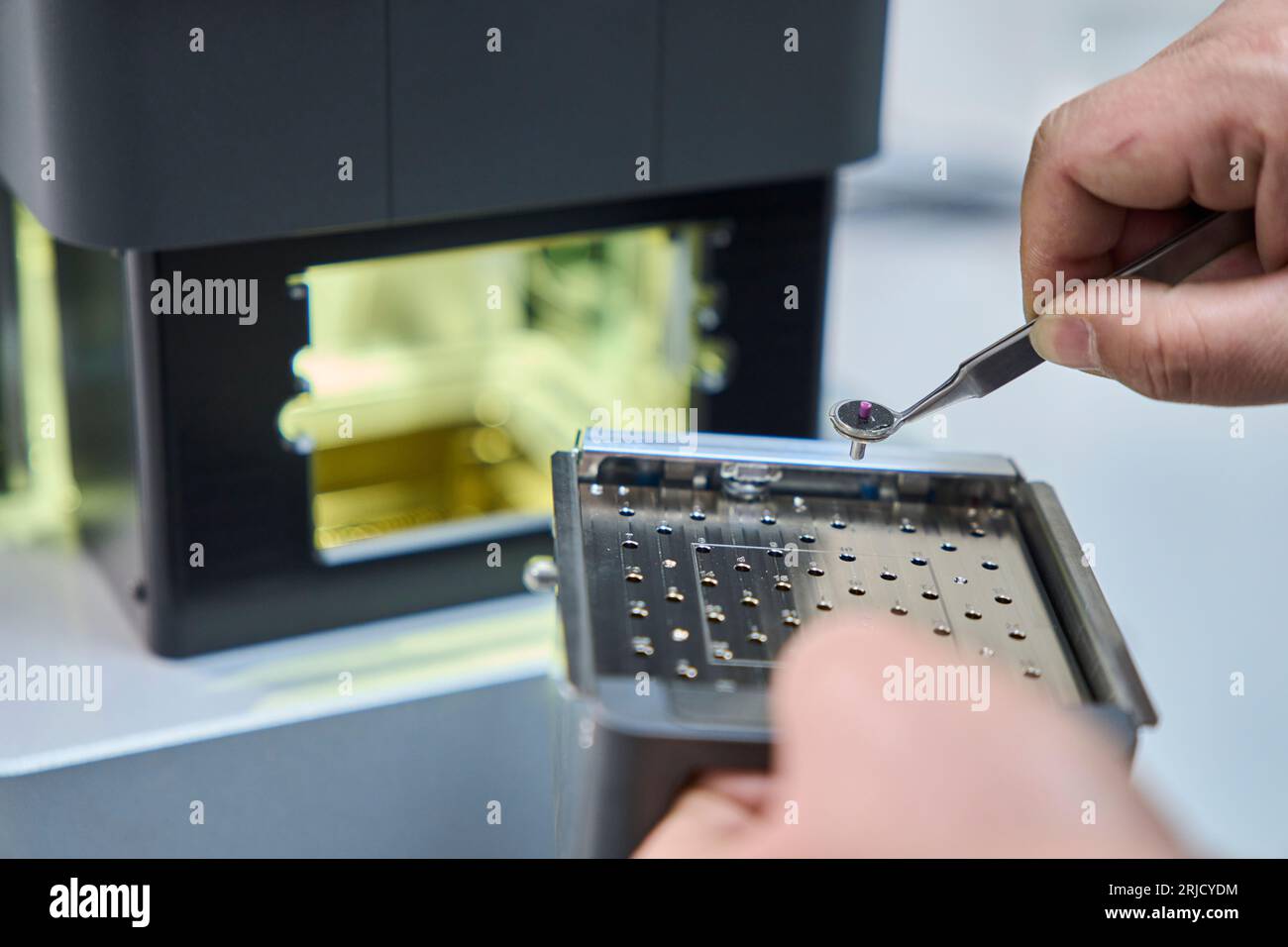 people Working in the laboratory of a modern factory. quality ...