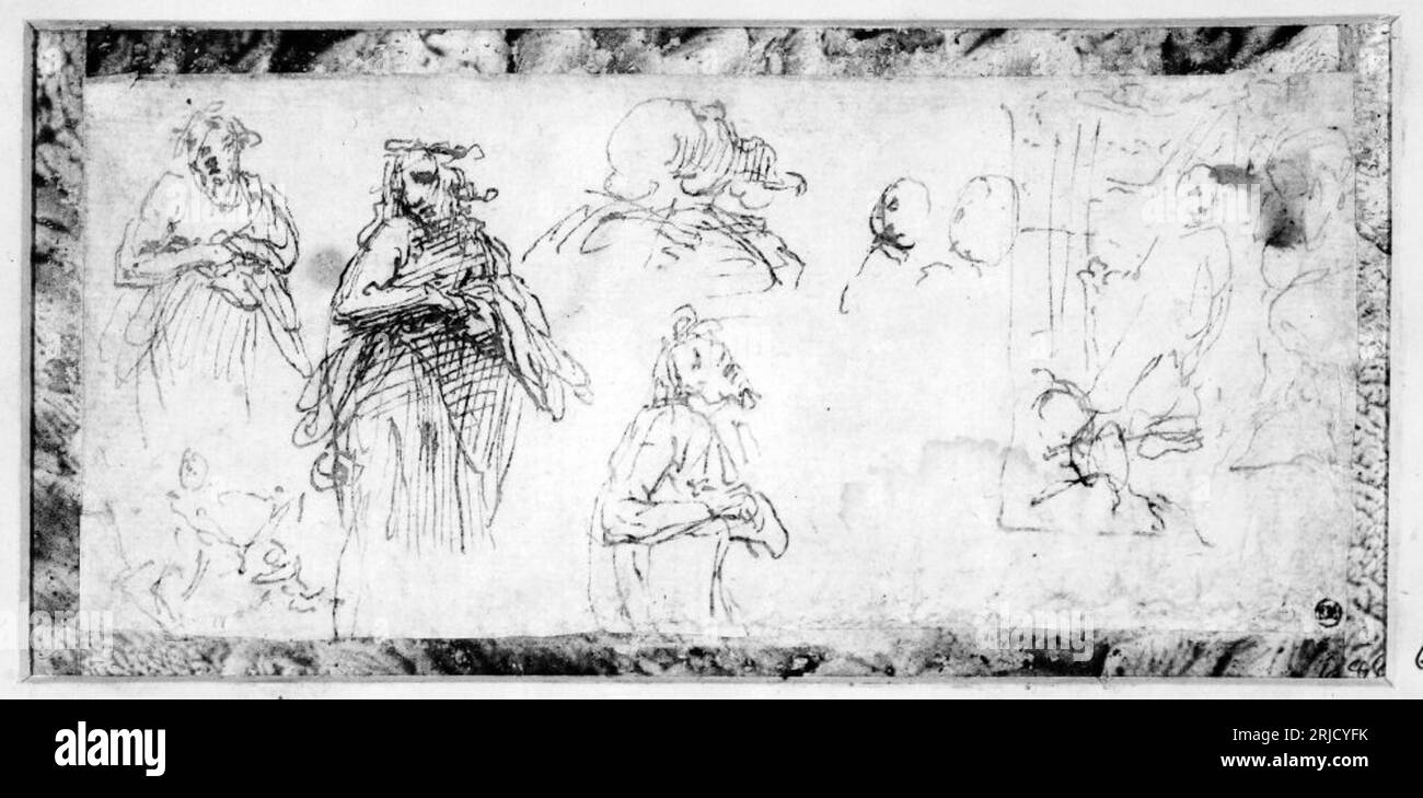 Study for a Flagellation of Christ by Francesco Curia Stock Photo - Alamy