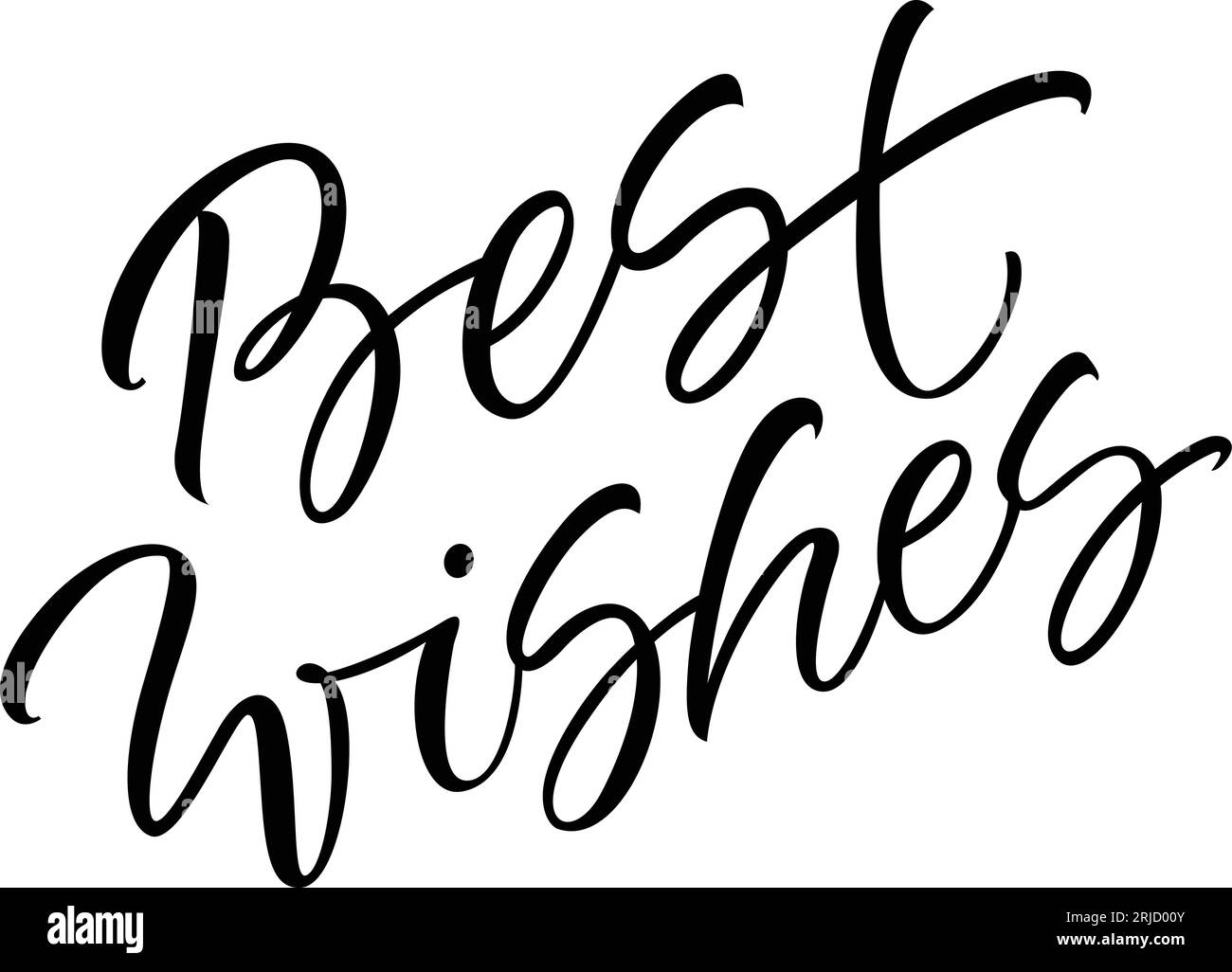 Best Wishes Lettering Stock Vector Image And Art Alamy