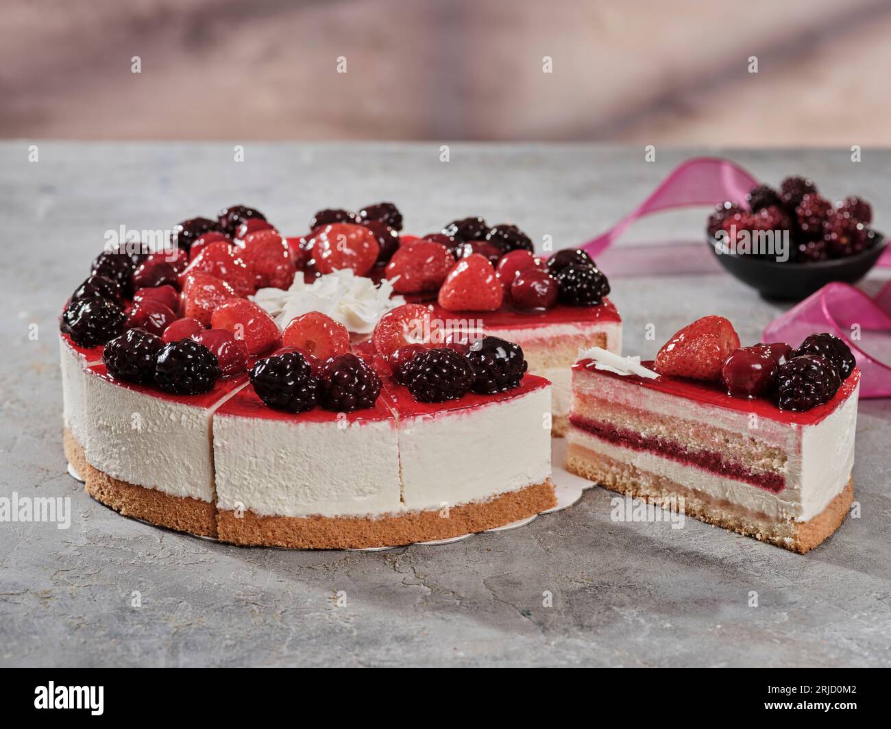 beautiful picture of a slice of dessert on a plate and a nice ...