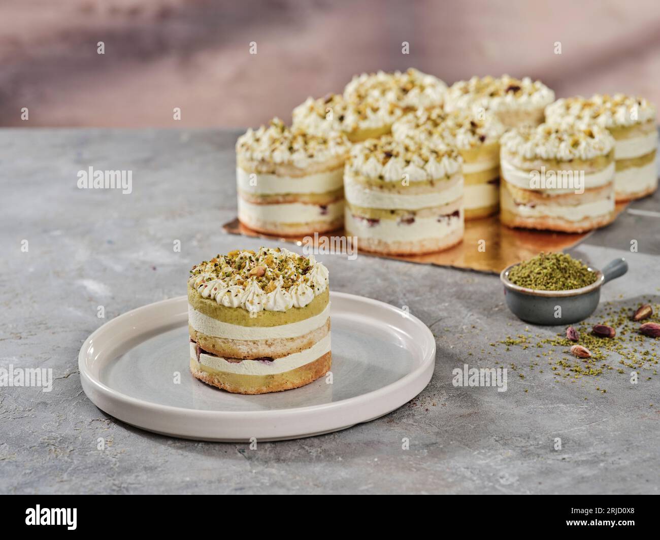 beautiful picture of a slice of dessert on a plate and a nice ...