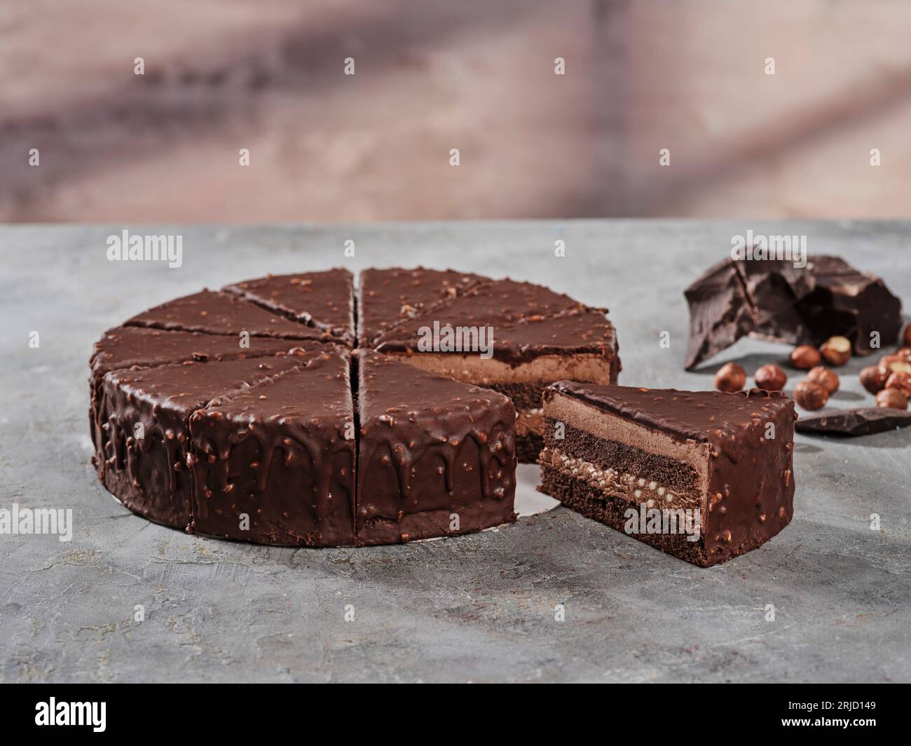 beautiful picture of a slice of dessert on a plate and a nice ...