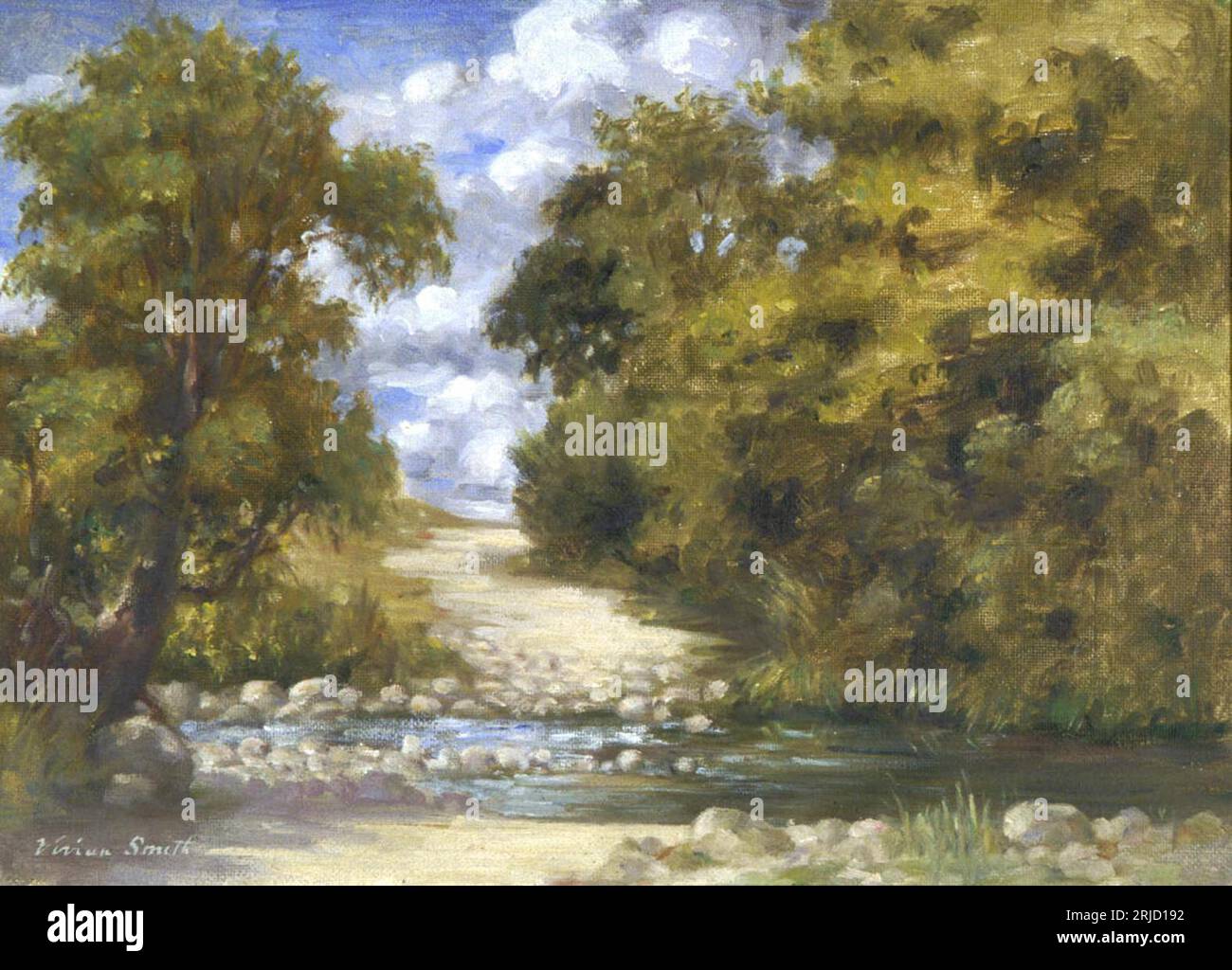 Untitled (Stream crossing) by Vivian Smith Stock Photo - Alamy