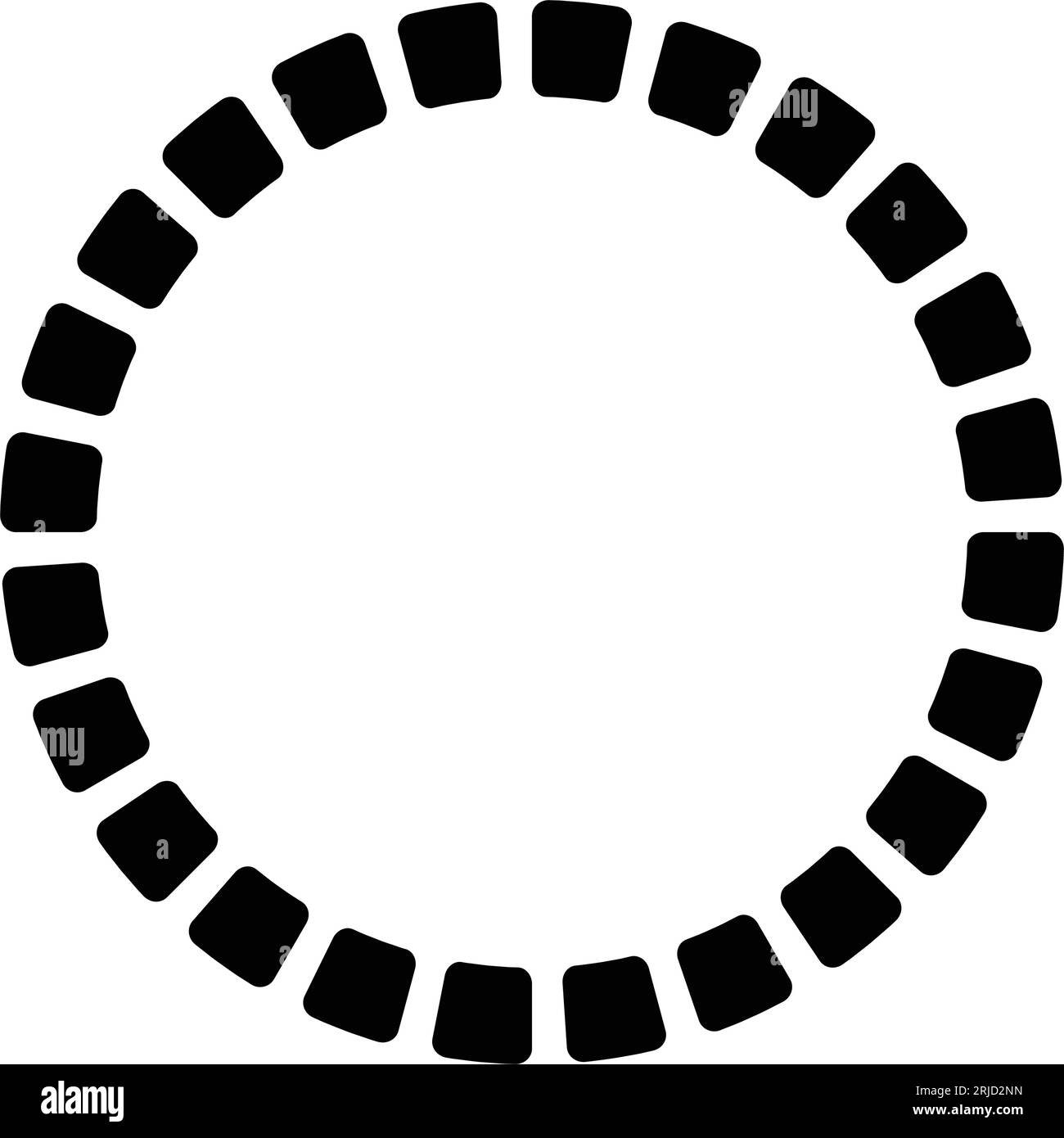 Circle frame border round design shape icon for decorative vintage ...