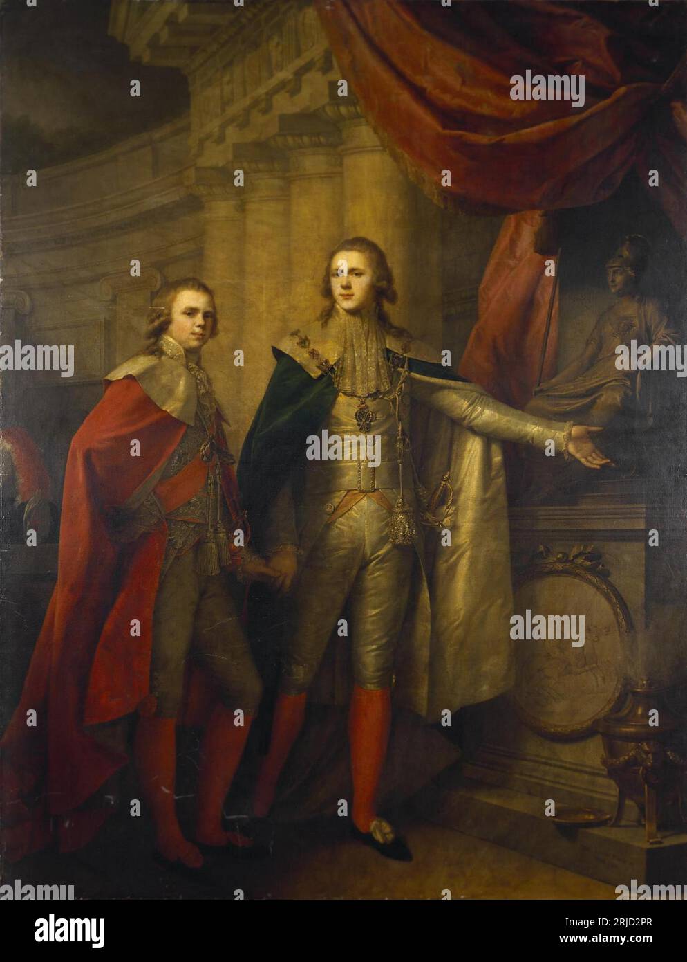 Portrait of Grand Dukes Alexander and Constantine 1795 by Johann ...