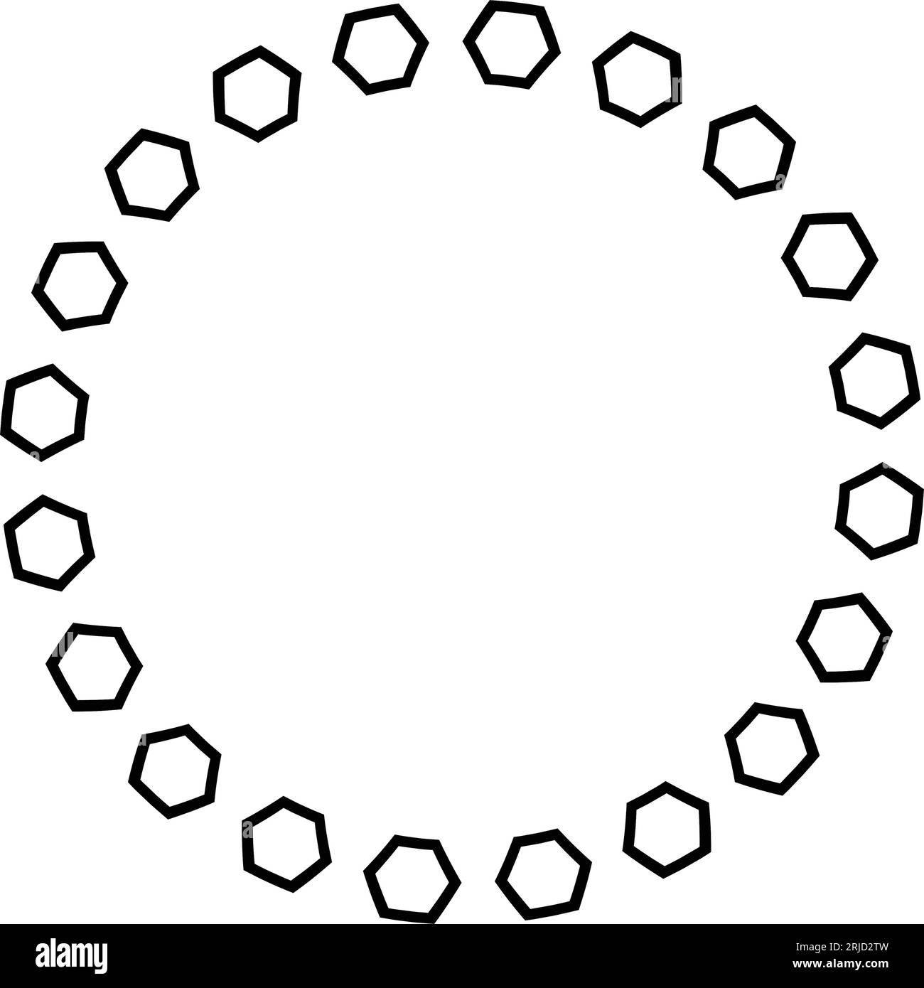 Circle frame border round design shape icon for decorative vintage ...
