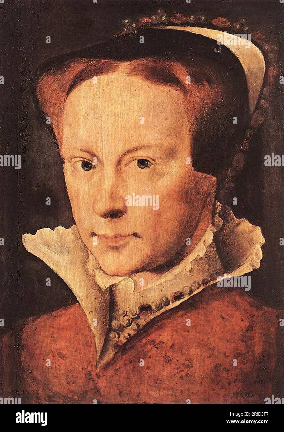 Portrait of Mary, Queen of England circa 1554 by Antonis Mor Stock Photo - Alamy
