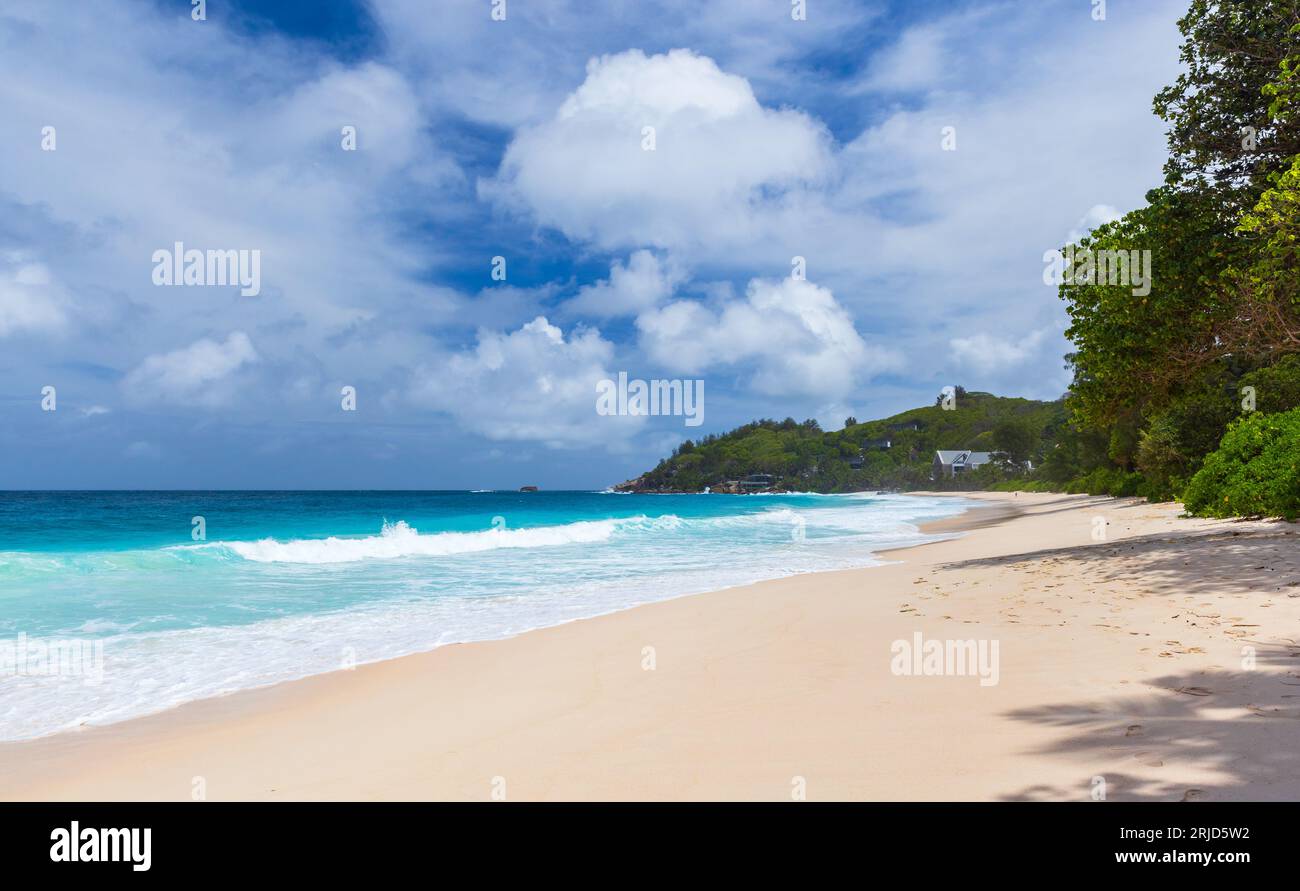 Anse Intendance Beach. Summer landscape of Mahe island, Seychelles ...
