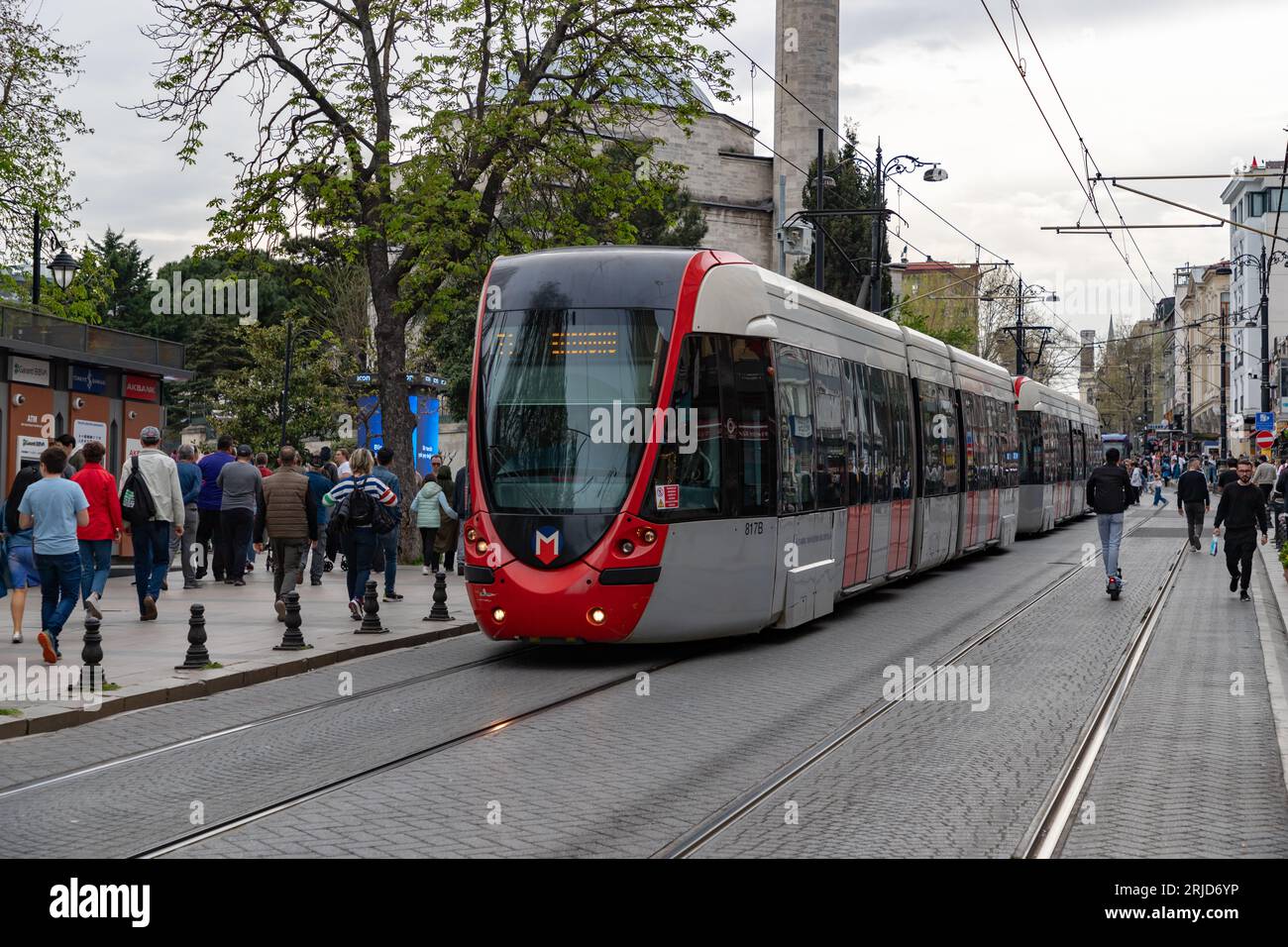 A picture of an Istanbul tram Stock Photo - Alamy