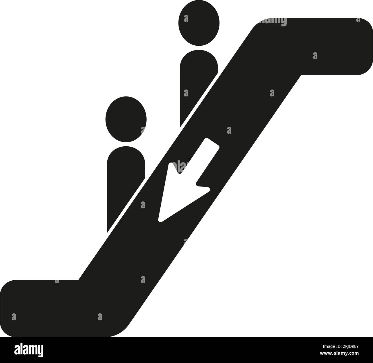 People on escalator simple icon Stock Vector Image & Art - Alamy
