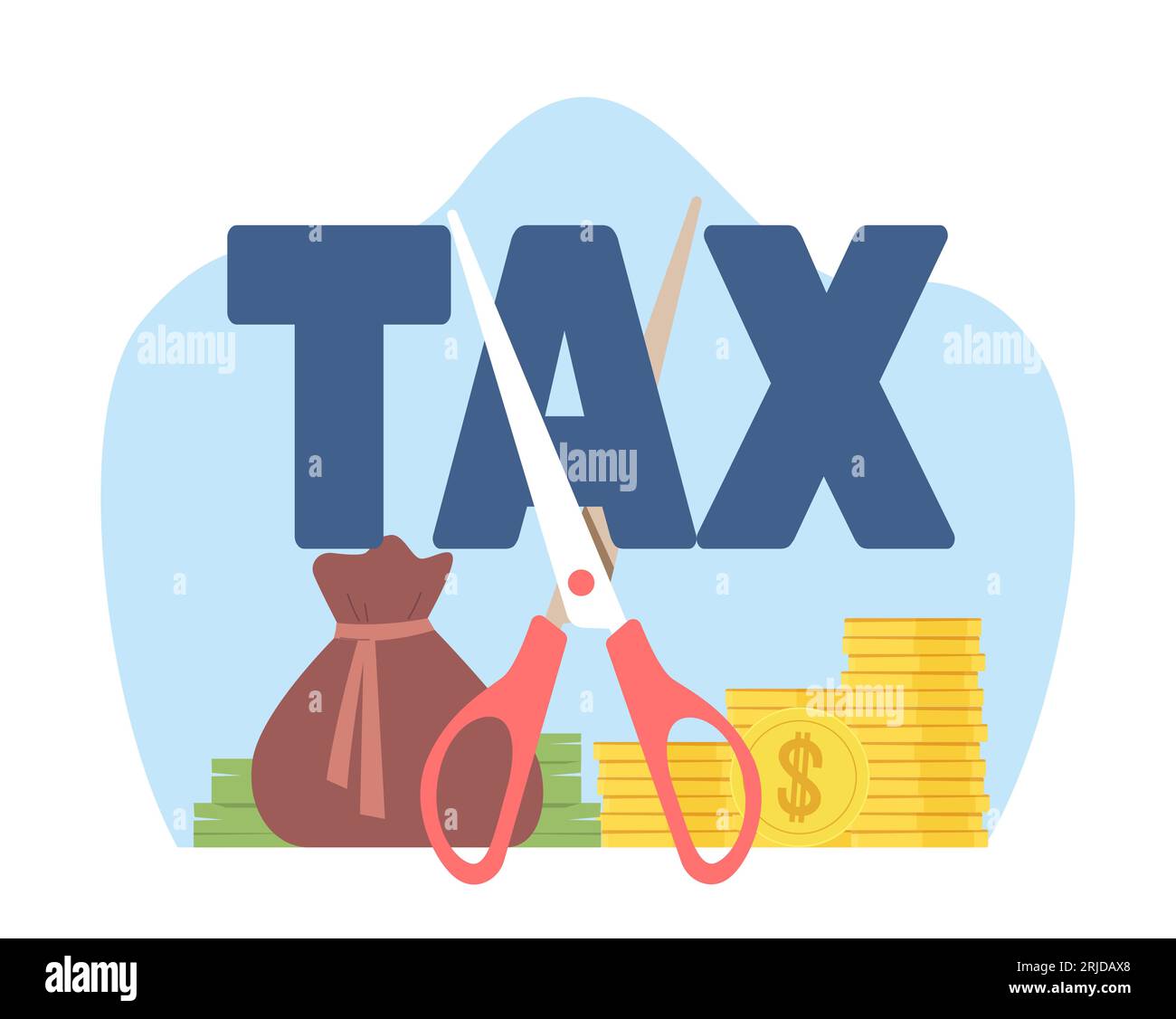 Tax lowering Stock Vector Images - Alamy
