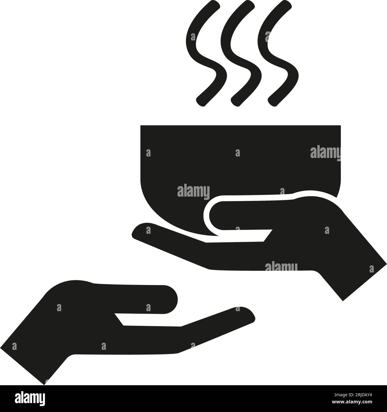 Food Sharing Vector Icon Stock Vector Image & Art - Alamy