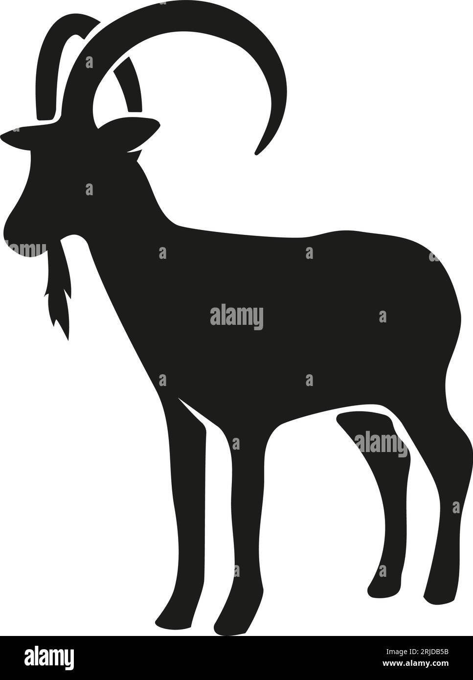 Wild goat simple icon Stock Vector Image & Art - Alamy