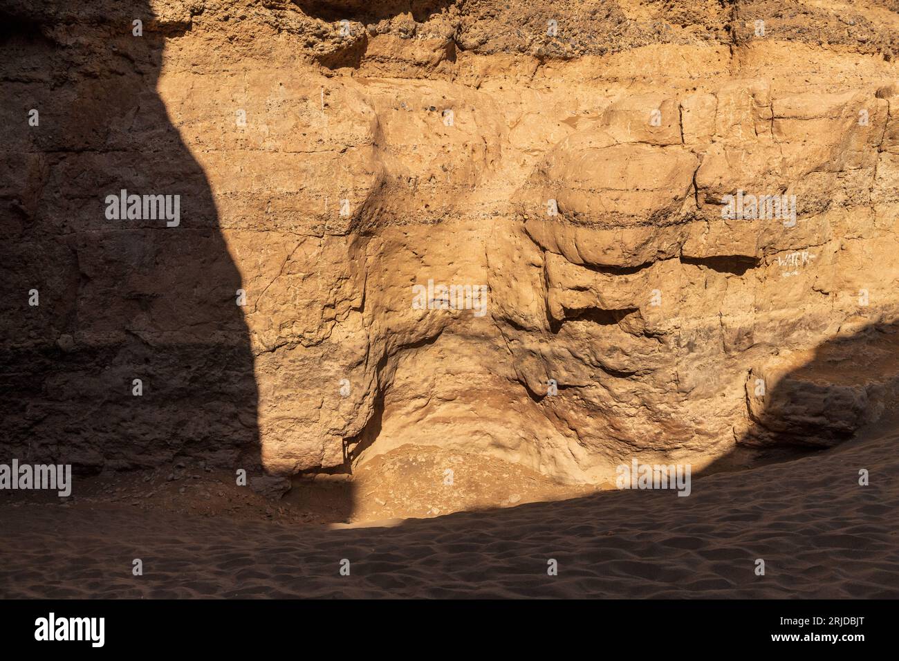 Impression of the interior of the sesriem canyon in the Namibian ...