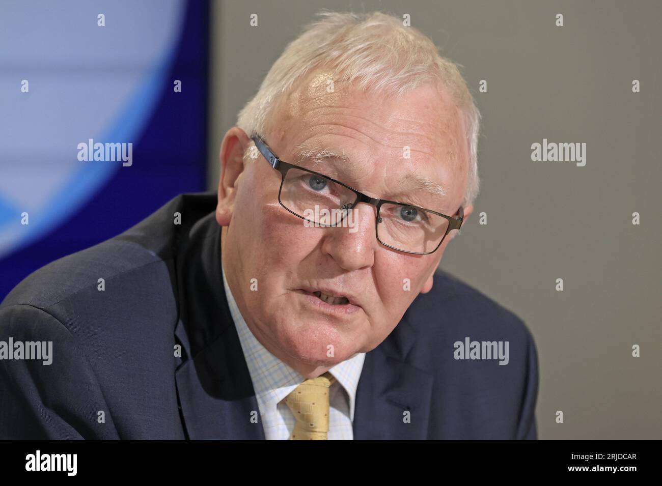 Policing Board Vice Chair Edgar Jardine during a press conference ...