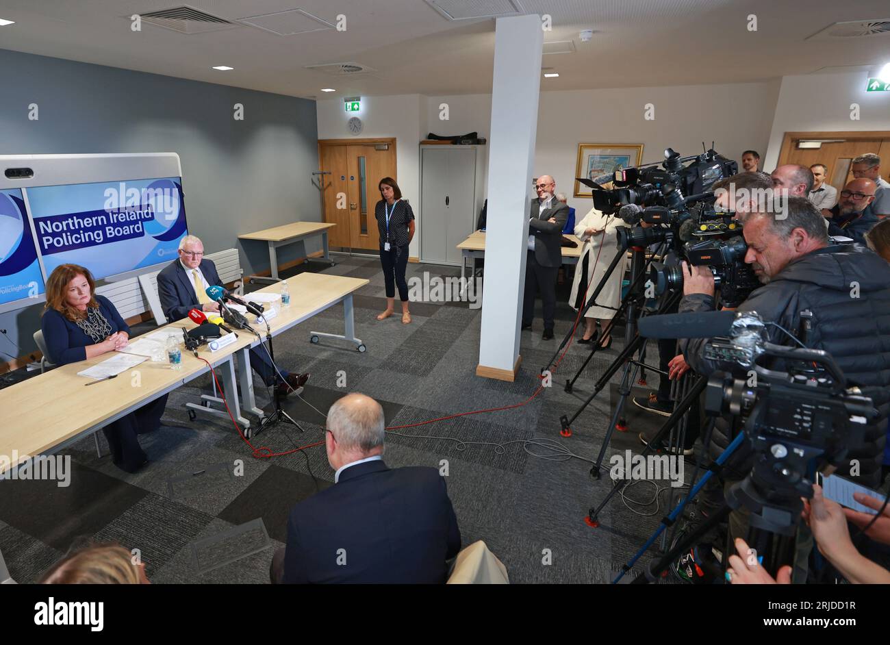Policing Board Chair Deirdre Toner and Board Vice Chair Edgar Jardine ...