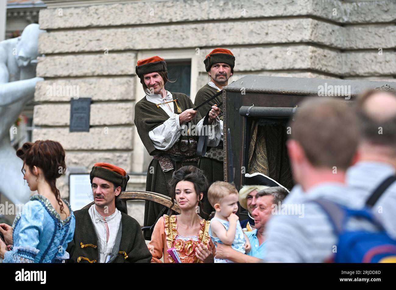 Lviv, Ukraine. 21st Aug, 2023. LVIV, UKRAINE - AUGUST 21, 2023 - Actors ...