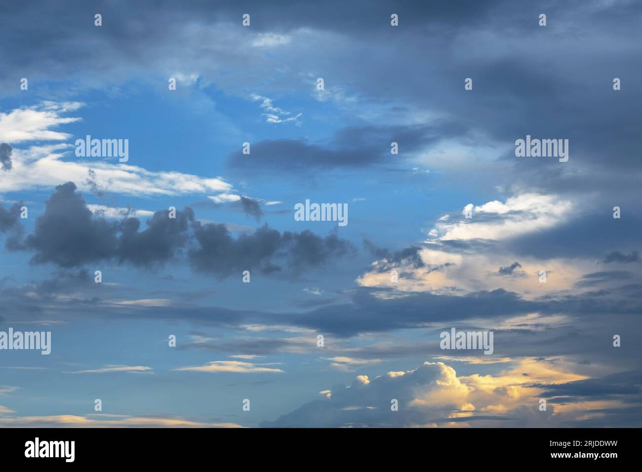 Atmospheric nightfall cloudscape. Sky background Stock Photo - Alamy