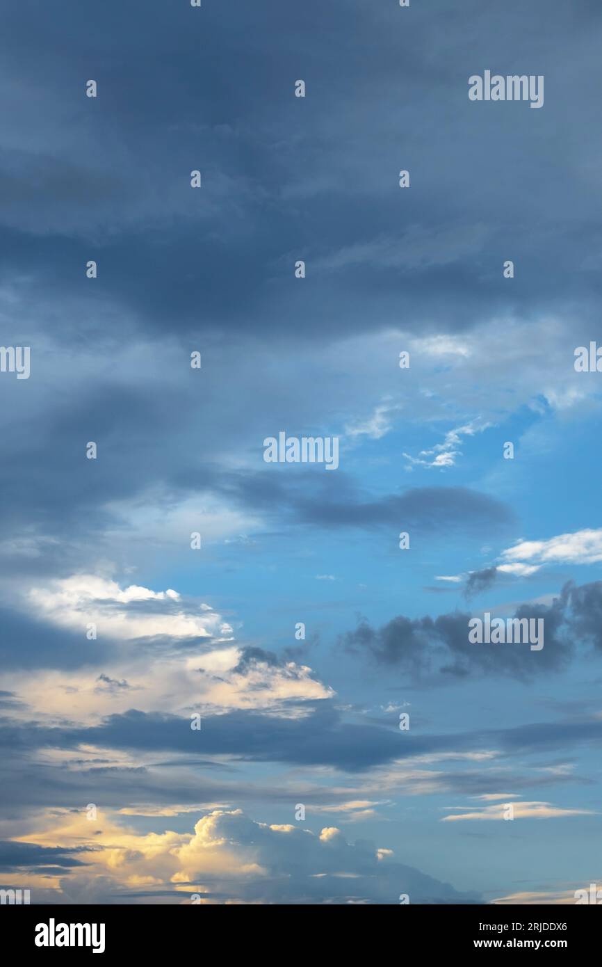 Atmospheric nightfall cloudscape. Sky background Stock Photo - Alamy