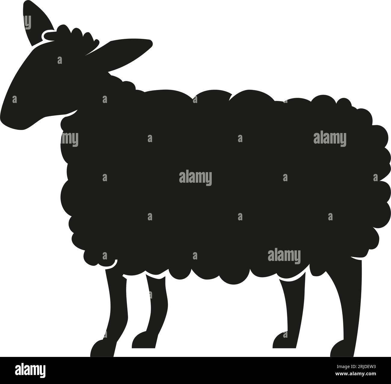 Sheep silhouette icon Stock Vector Image & Art - Alamy