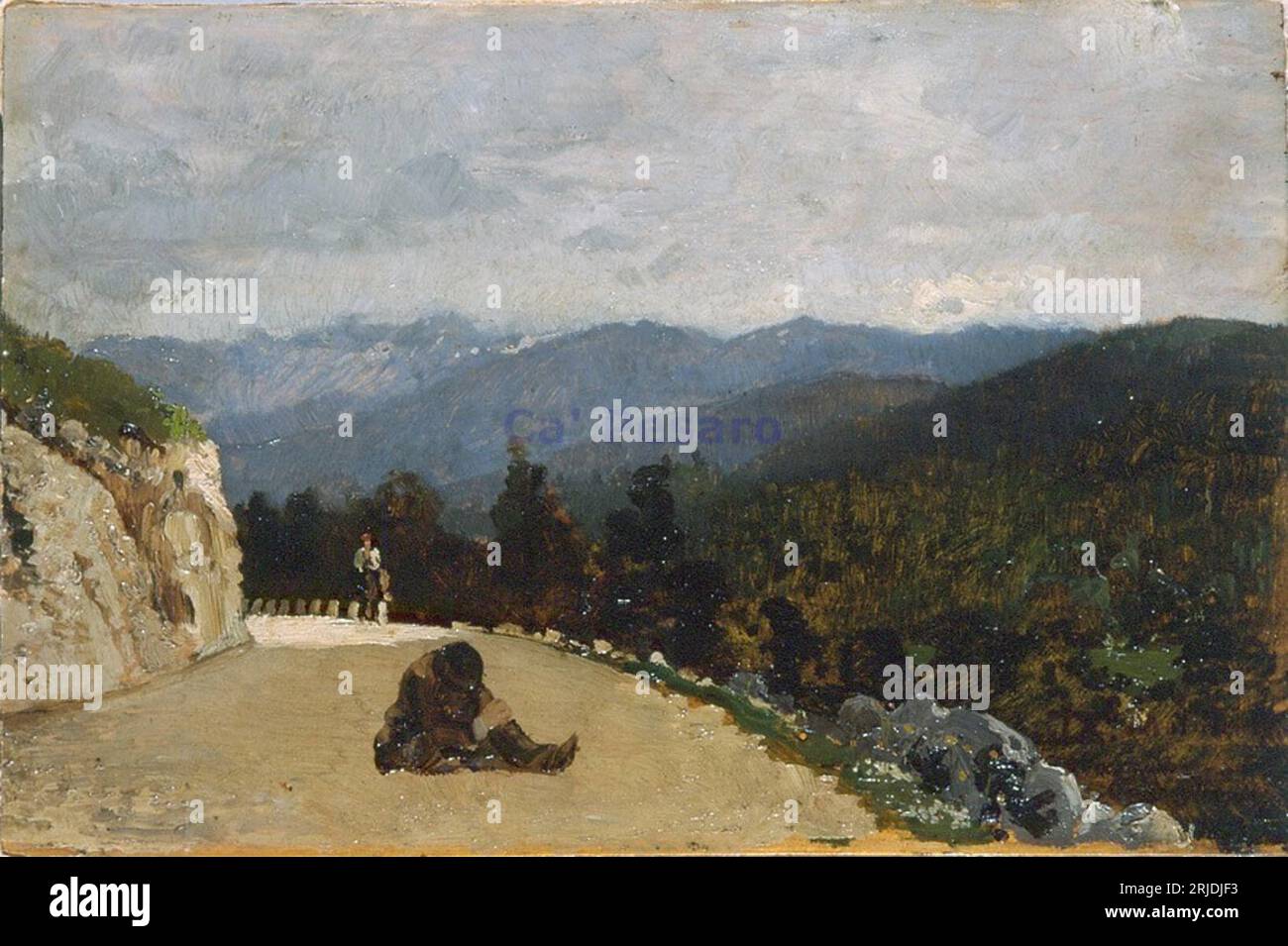 The forest of Cansiglio 1876 by Luigi Nono Stock Photo - Alamy