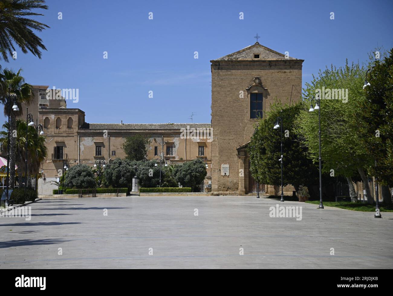 Landscape with scenic view of Chiesa di San Domenico on Piazza Angelo ...