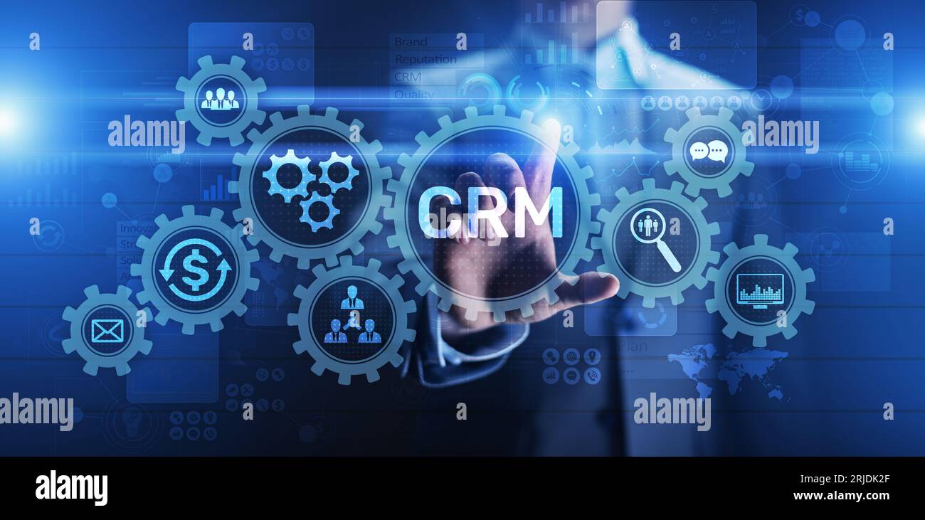 Crm Customer Relationship Management Automation System Software Business And Technology