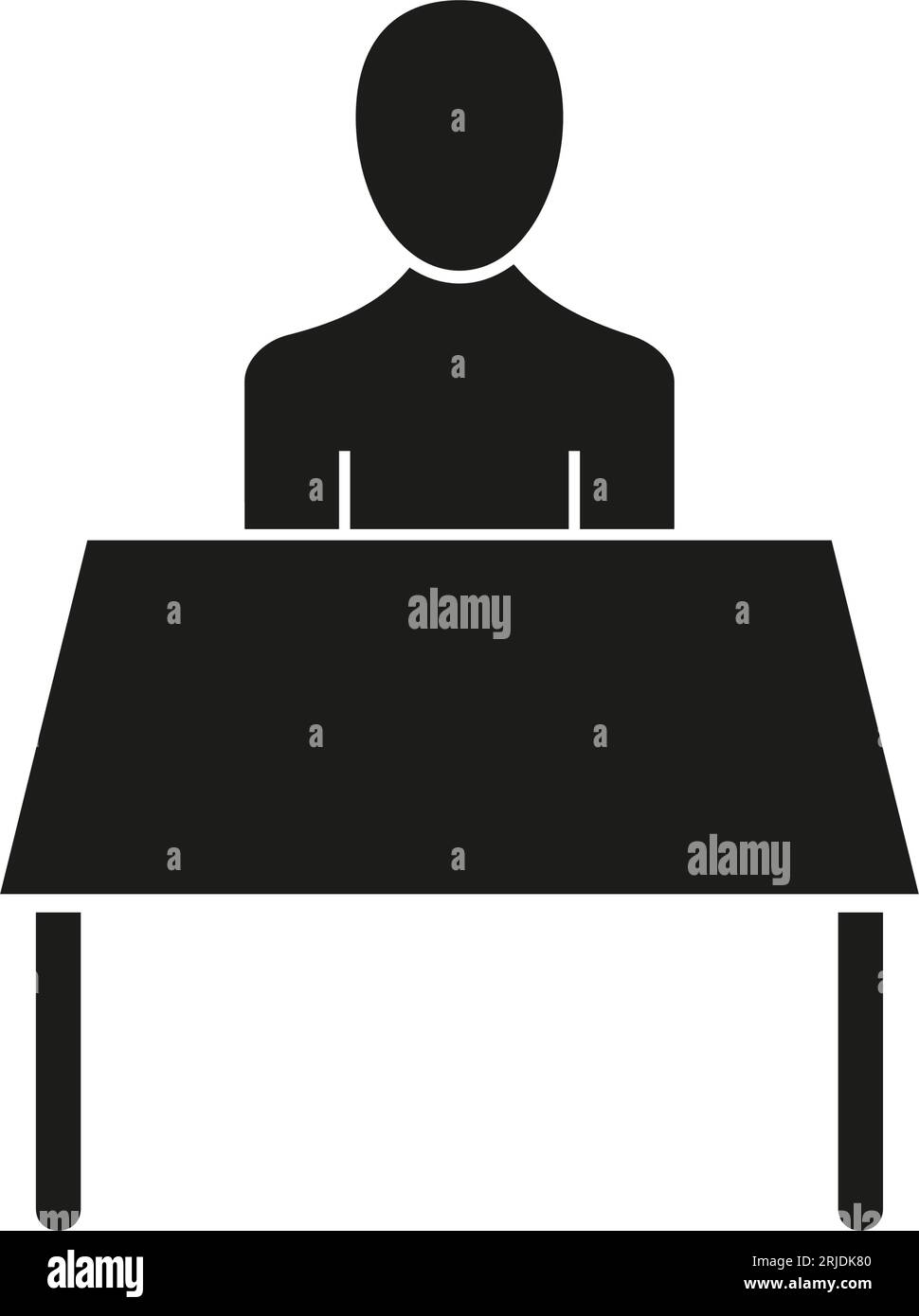 Working at counter Cut Out Stock Images & Pictures - Alamy