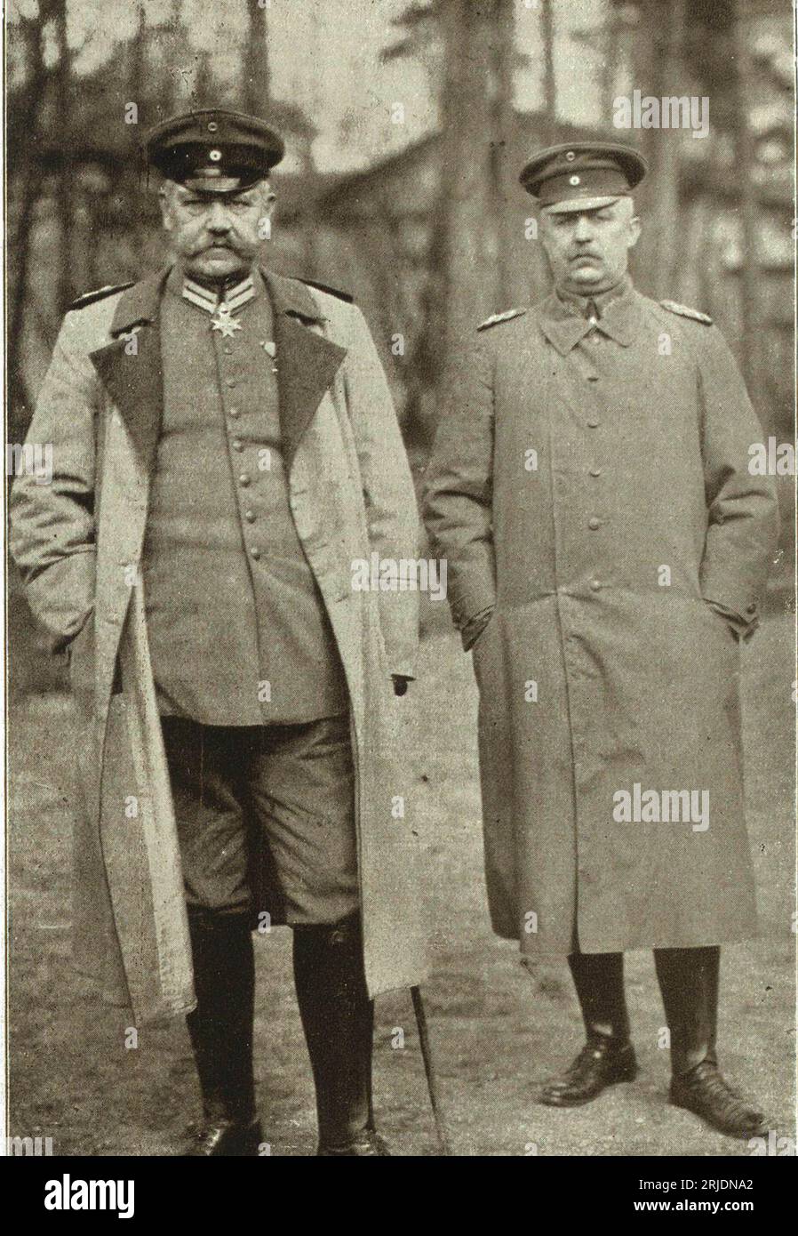 Field Marshal Hindenburg and Gen. Ludendorff in 1917 Stock Photo - Alamy