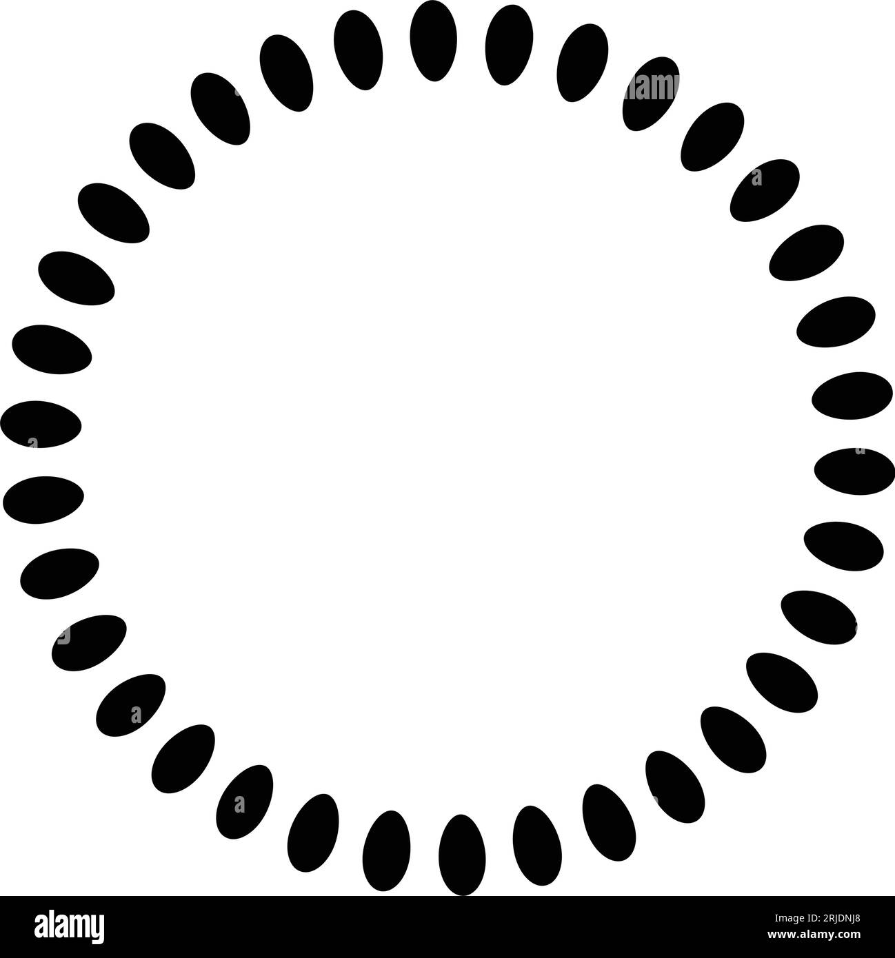 Circle frame border round design shape icon for decorative vintage ...