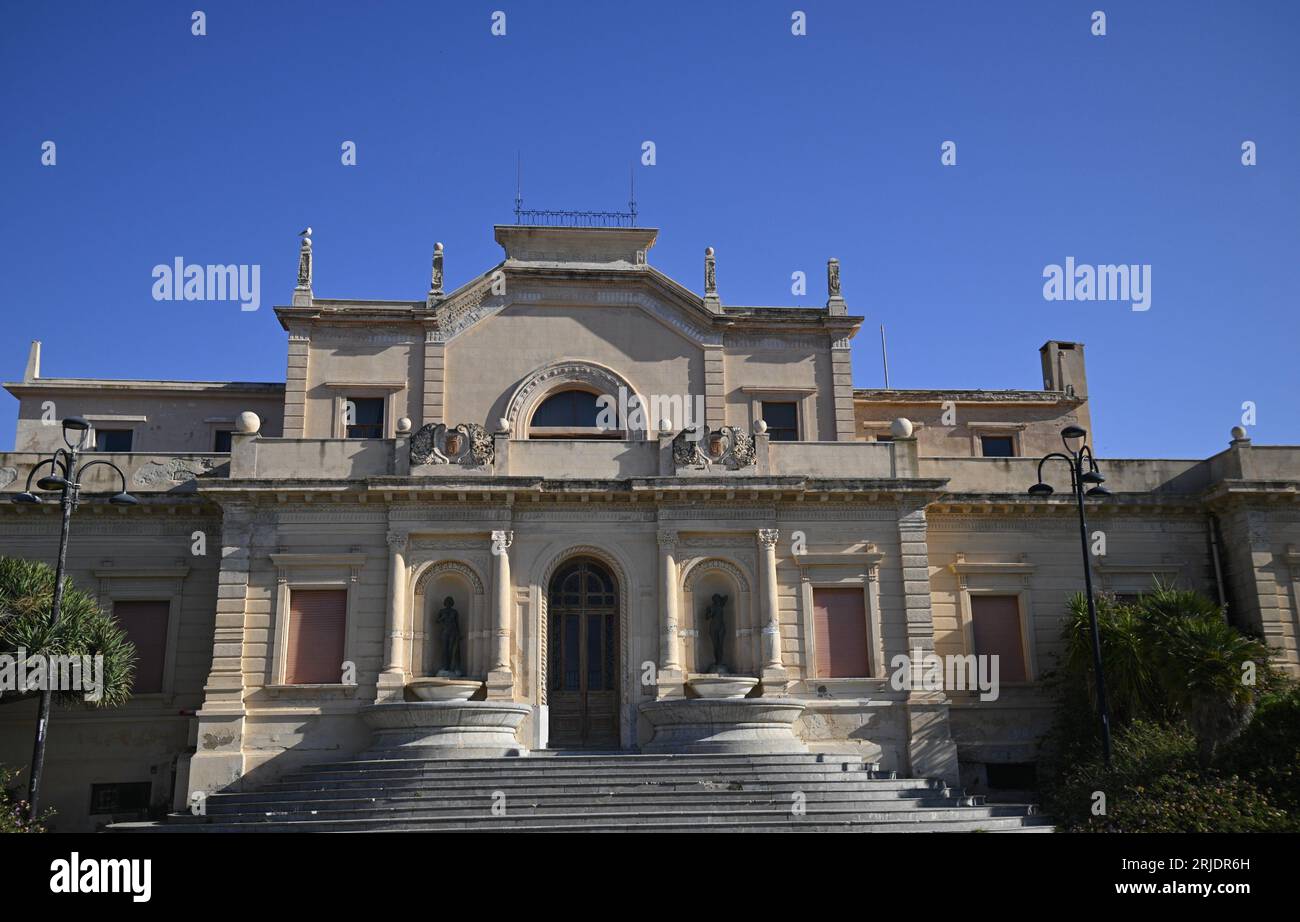 Scenic view of the Art Nouveau style Terme di Sciacca a thermal ...