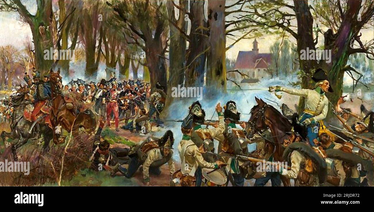 Battle of Raszyn. 1913 by Wojciech Kossak Stock Photo - Alamy