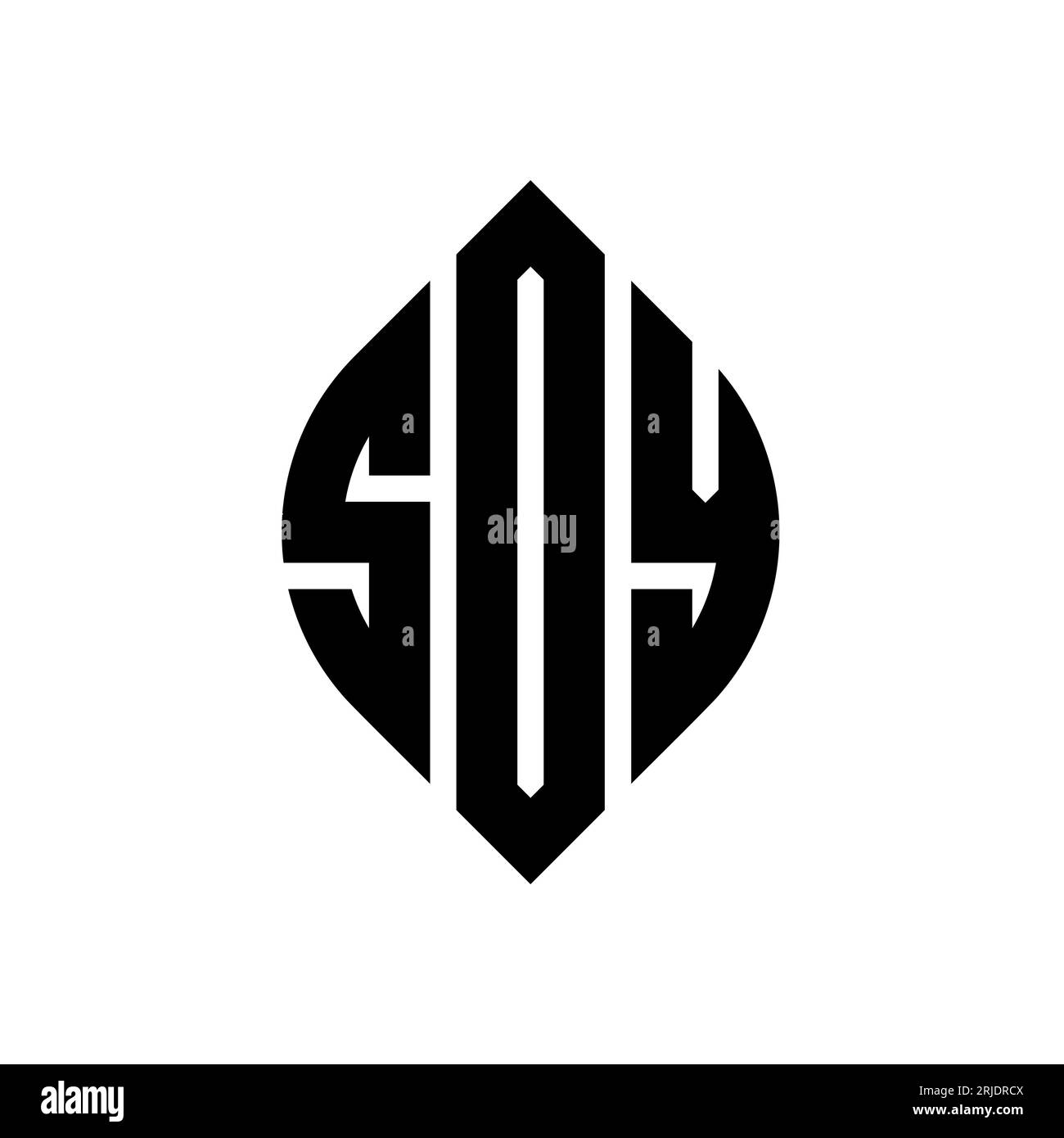 SOY circle letter logo design with circle and ellipse shape. SOY ...