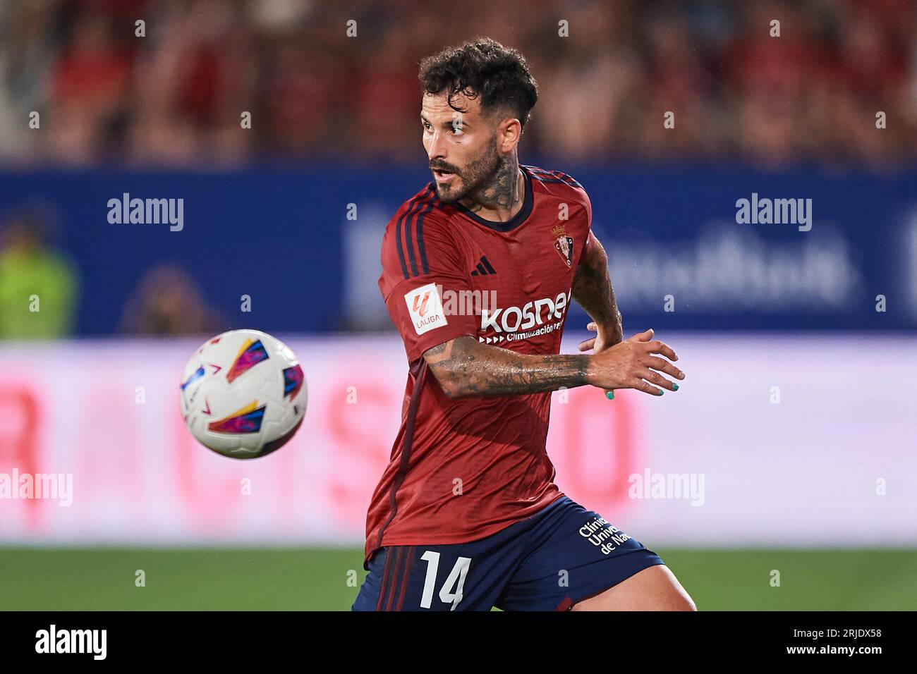 Ruben Garcia of CA Osasuna in action during the La Liga EA Sports match ...