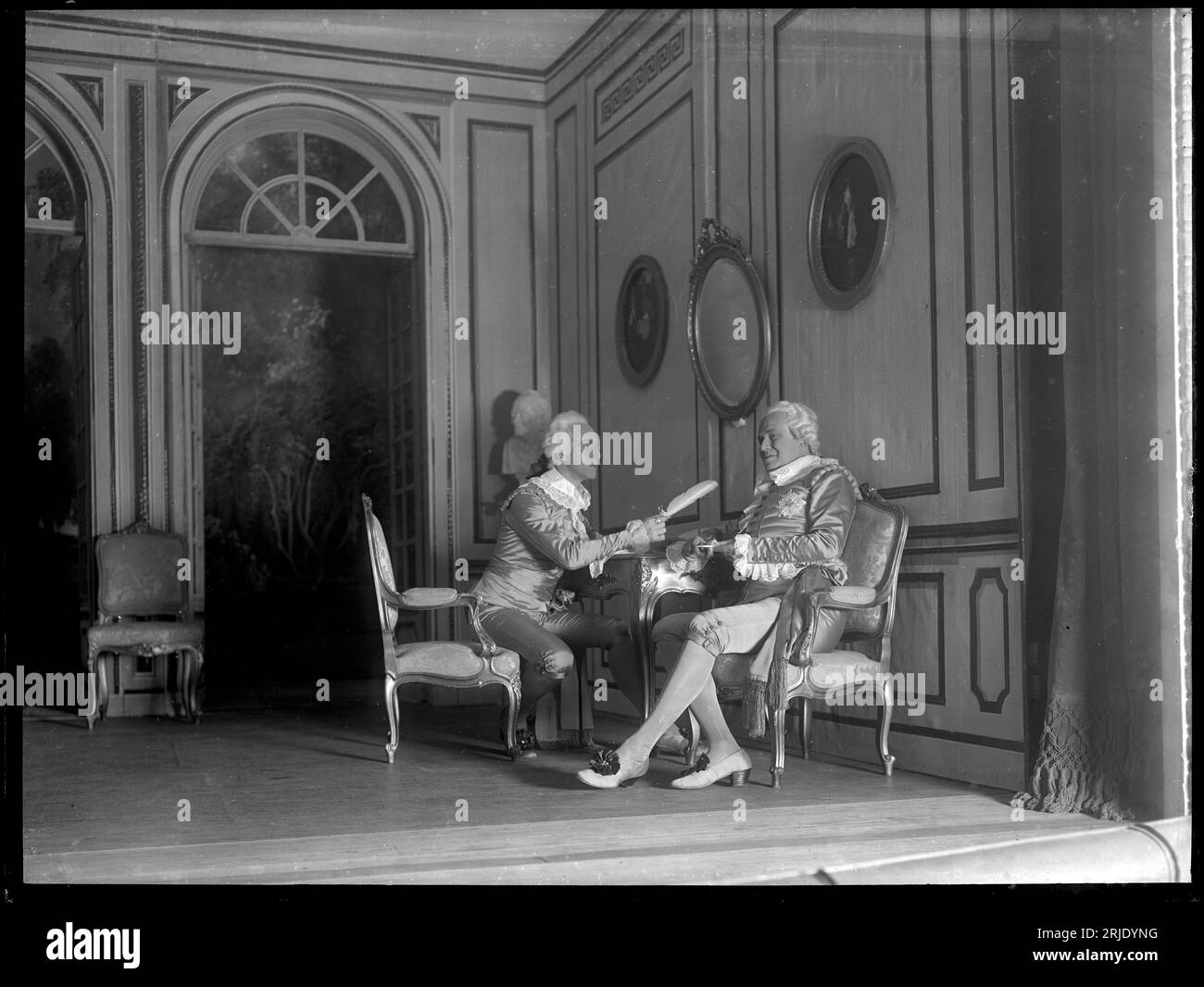 Gustaf III, Intima teatern 1916. Föreställningsbild 1916 by Atelier ...