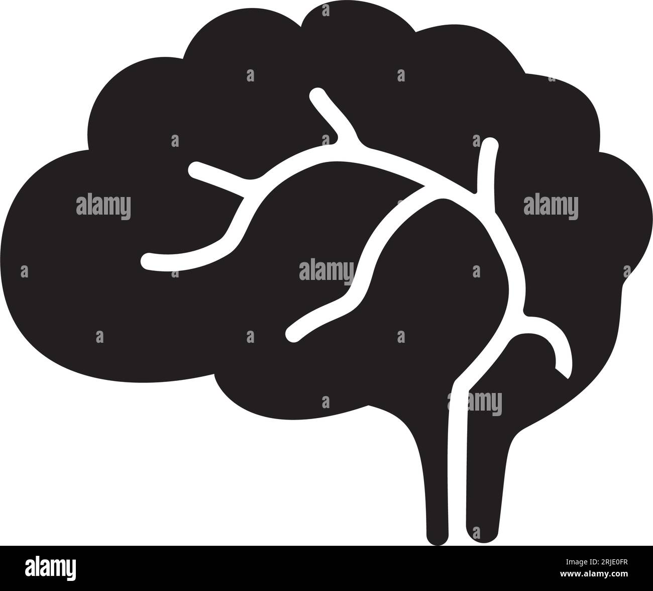 Human brain icon Stock Vector Image & Art - Alamy