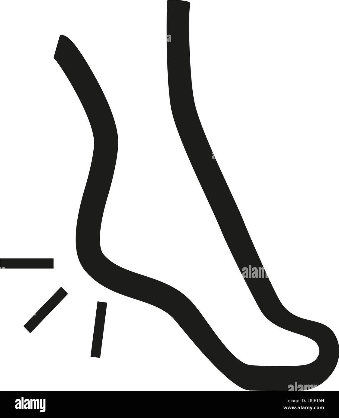 Human heel as traumatologist simple icon Stock Vector Image & Art - Alamy