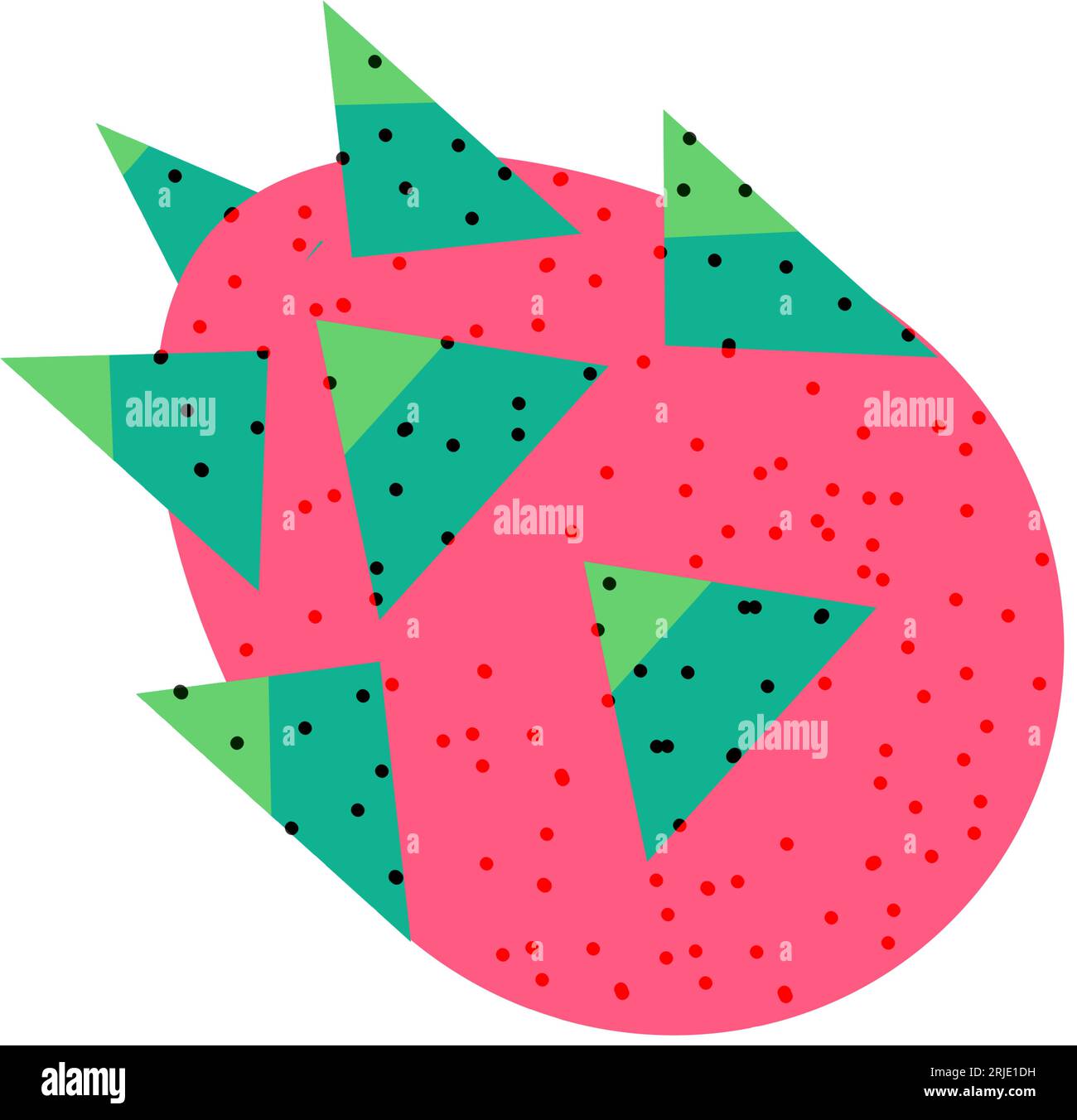 Dragon fruit icon pitaya Stock Vector Images - Alamy