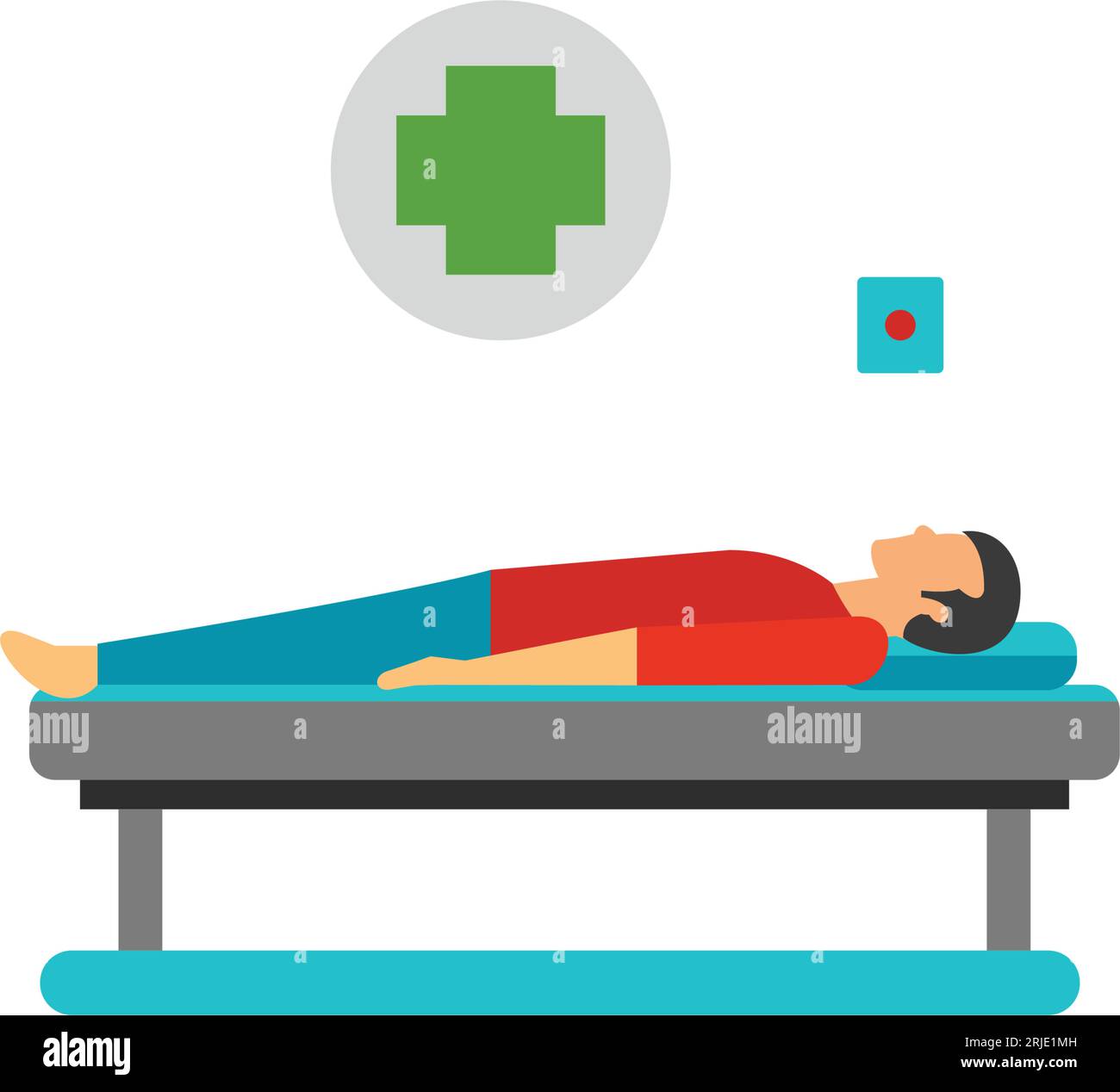 Man on hospital bed Cut Out Stock Images & Pictures - Alamy