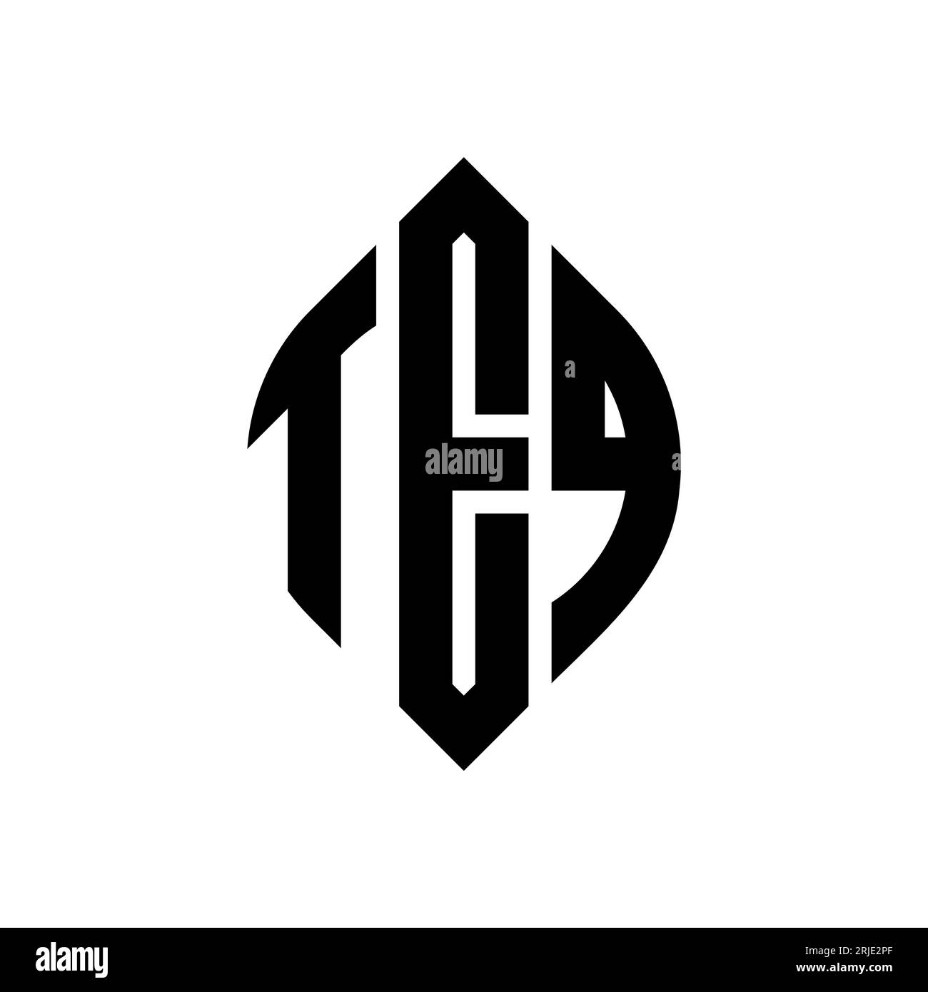 TEQ circle letter logo design with circle and ellipse shape. TEQ ...