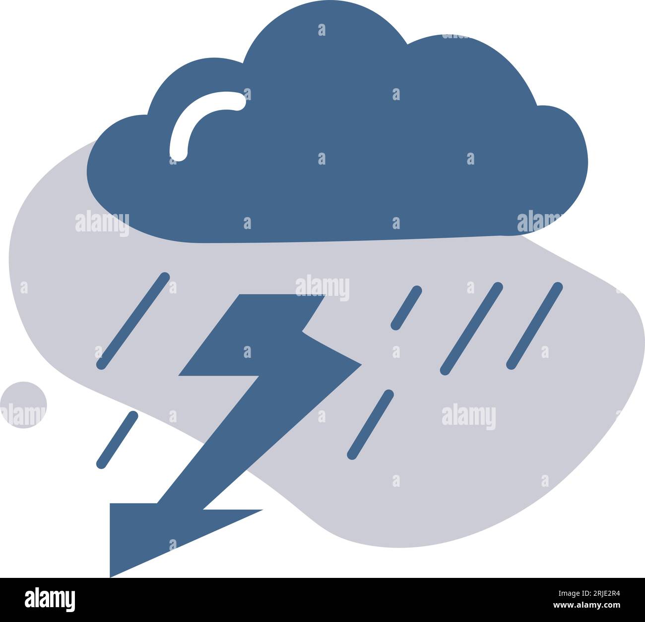 Thunderstorm and lightning, weather forecasts Stock Vector Image & Art ...