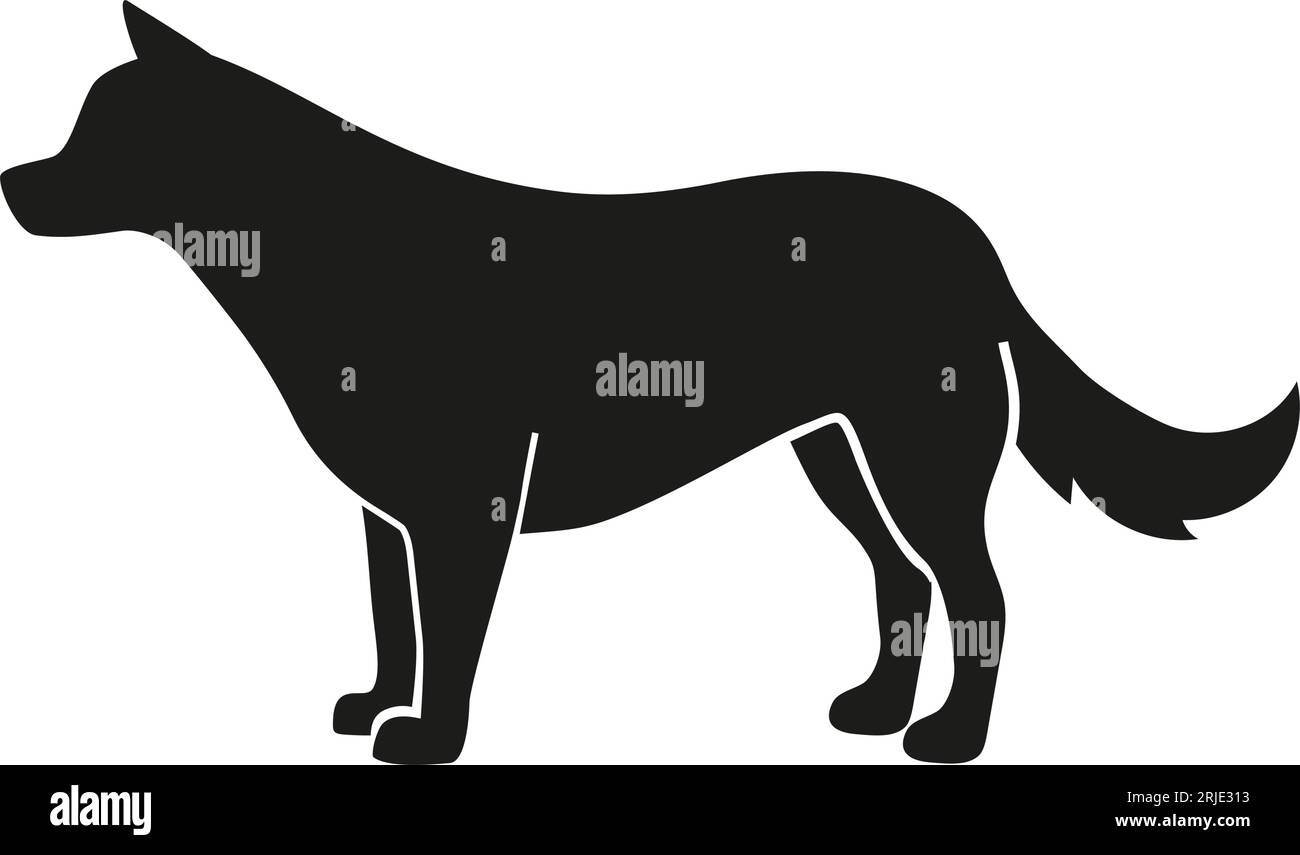 Dog guide silhouette hi-res stock photography and images - Alamy