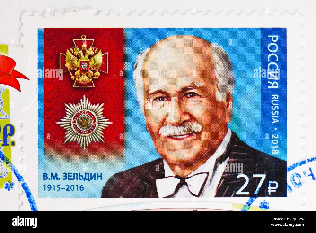 MOSCOW, RUSSIA - OCTOBER 30, 2022: Postage stamp printed in Russia ...