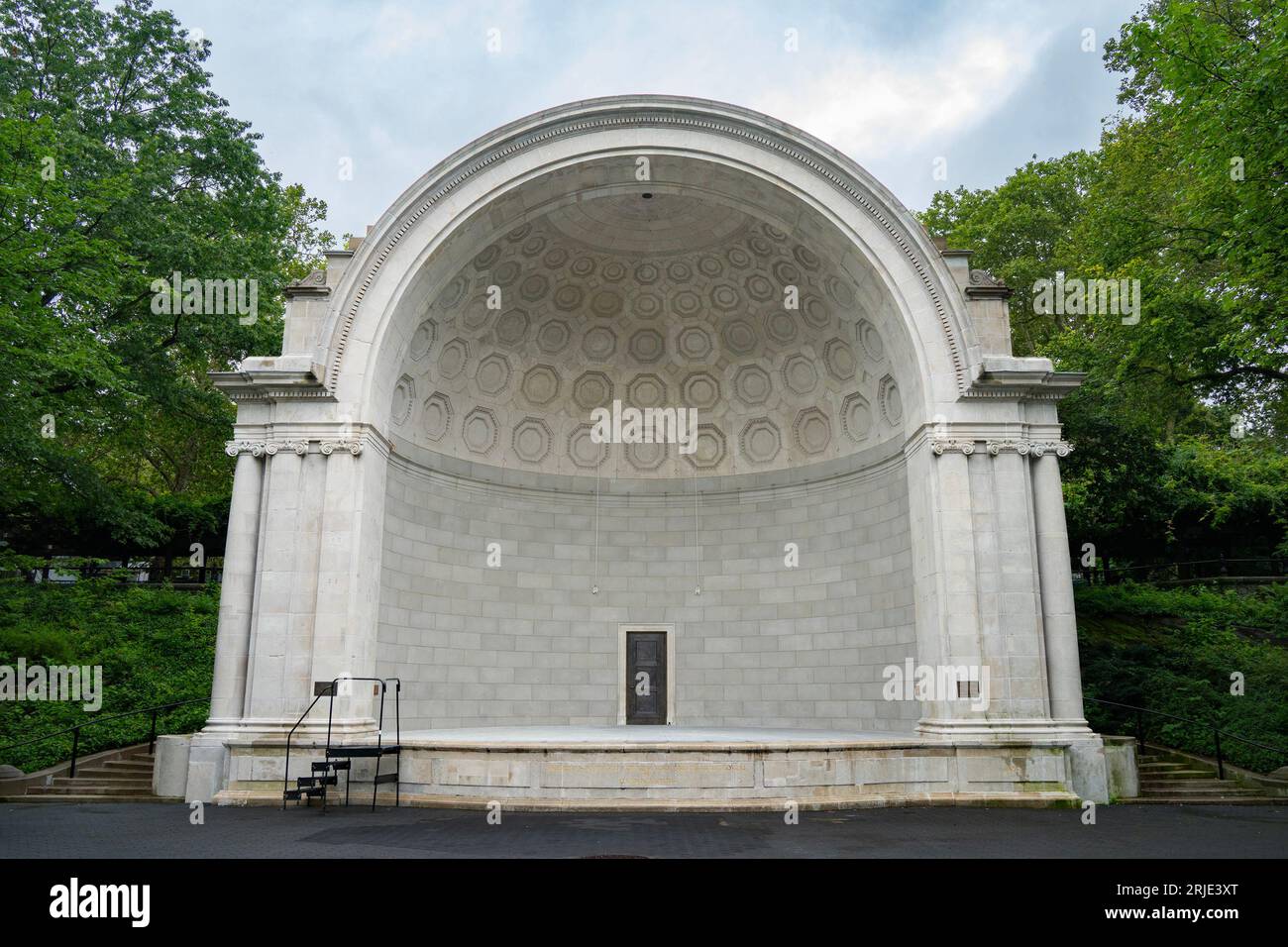 New York, USA - July 20th, 2023: The Naumburg Bandshell music arena in ...